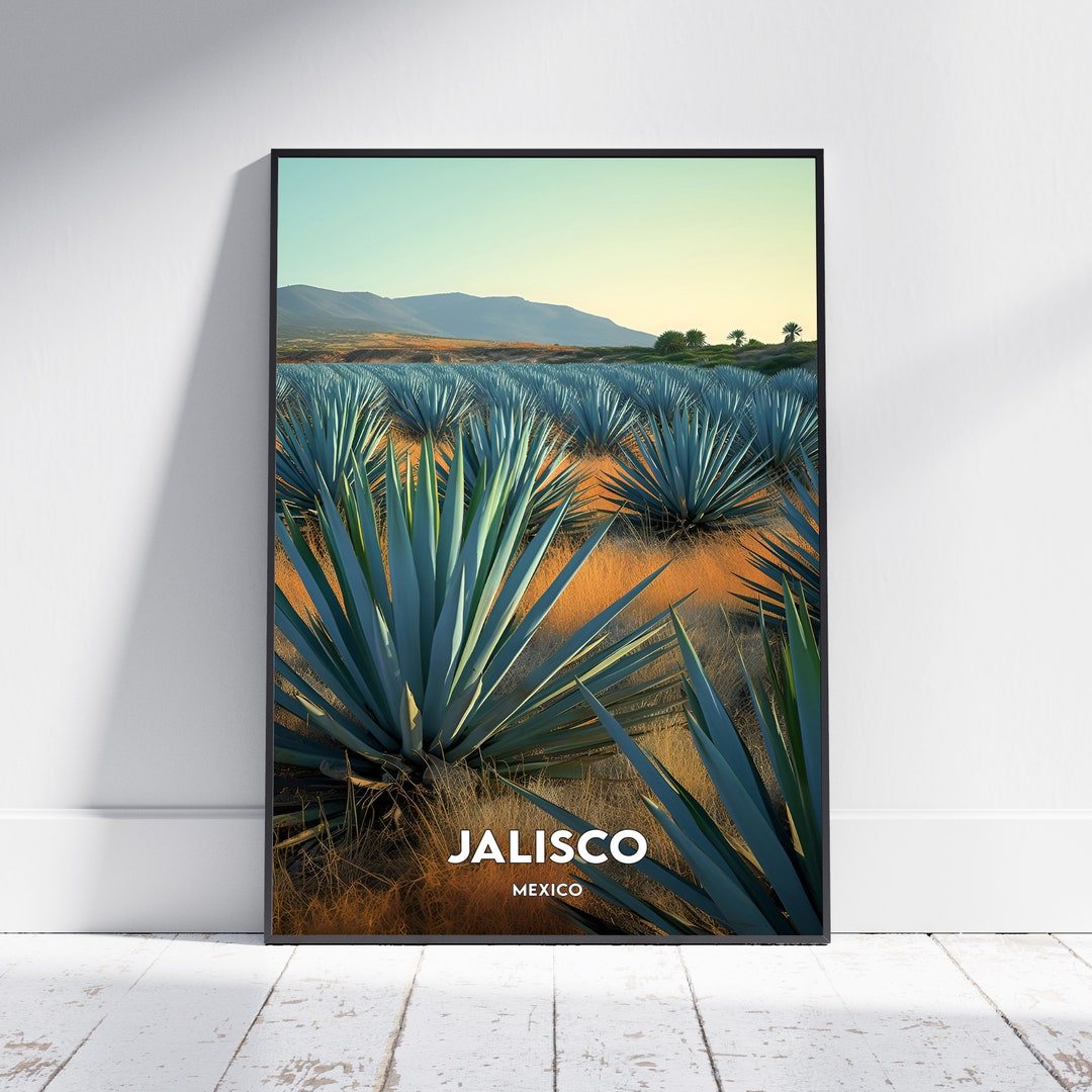 Jalisco City Print, Jalisco Travel Poster, Mexico Travel Gift, Jalisco ...