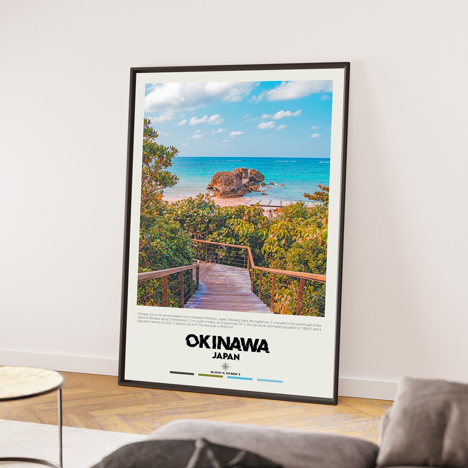 Digital Oil Paint, Okinawa Island Print, Okinawa Wall Art, Okinawa ...