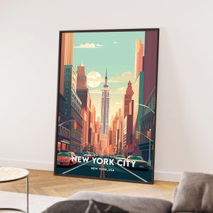 New York City City Print, New York City Travel Poster, Usa Travel Gift ...