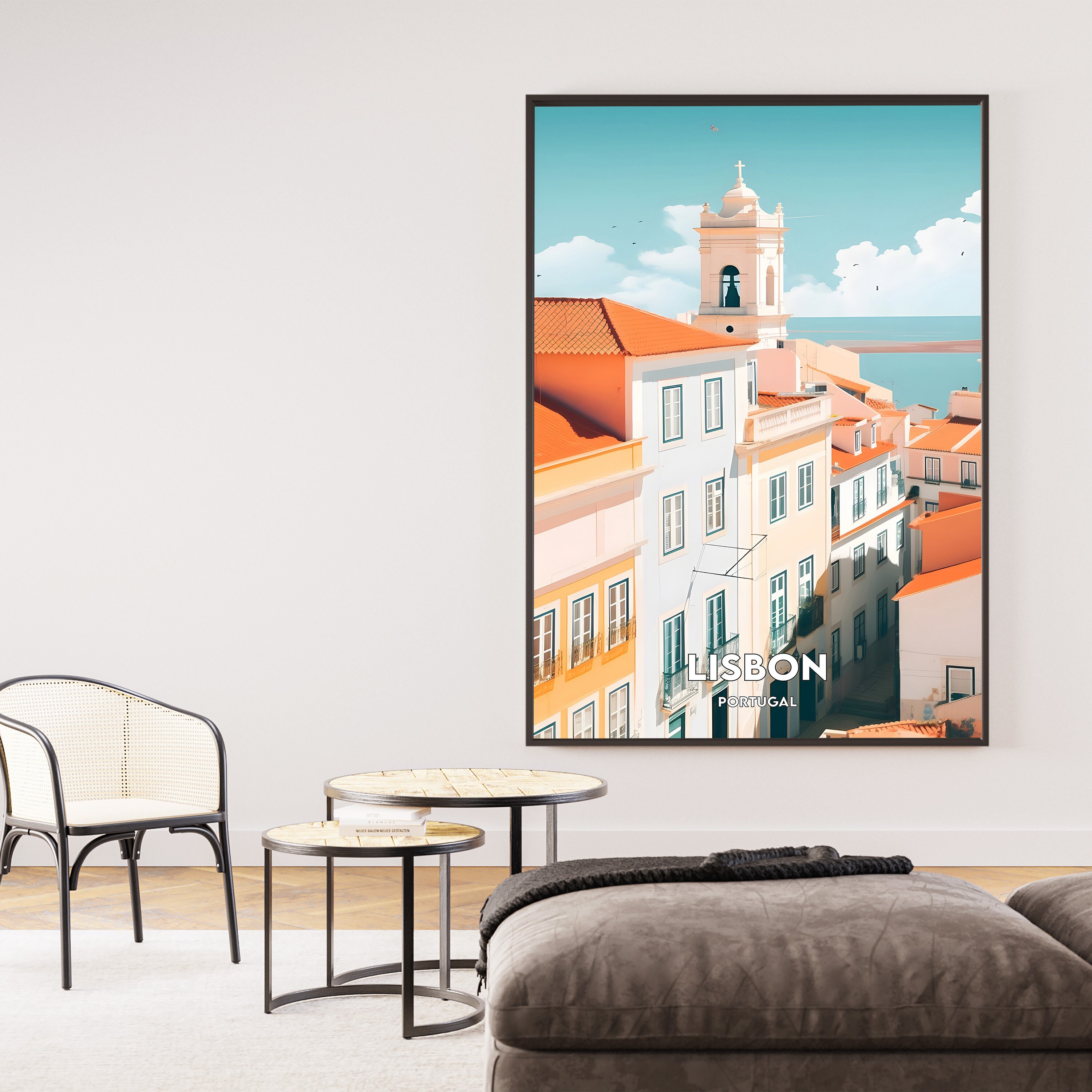 Lisbon City Print, Lisbon Travel Poster, Portugal Travel Gift, Lisbon ...