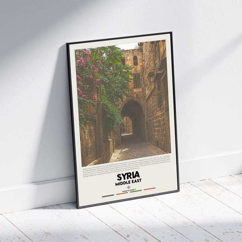 Digital Oil Paint, Syria Print, Syria Wall Art, Syria Poster, Syria ...