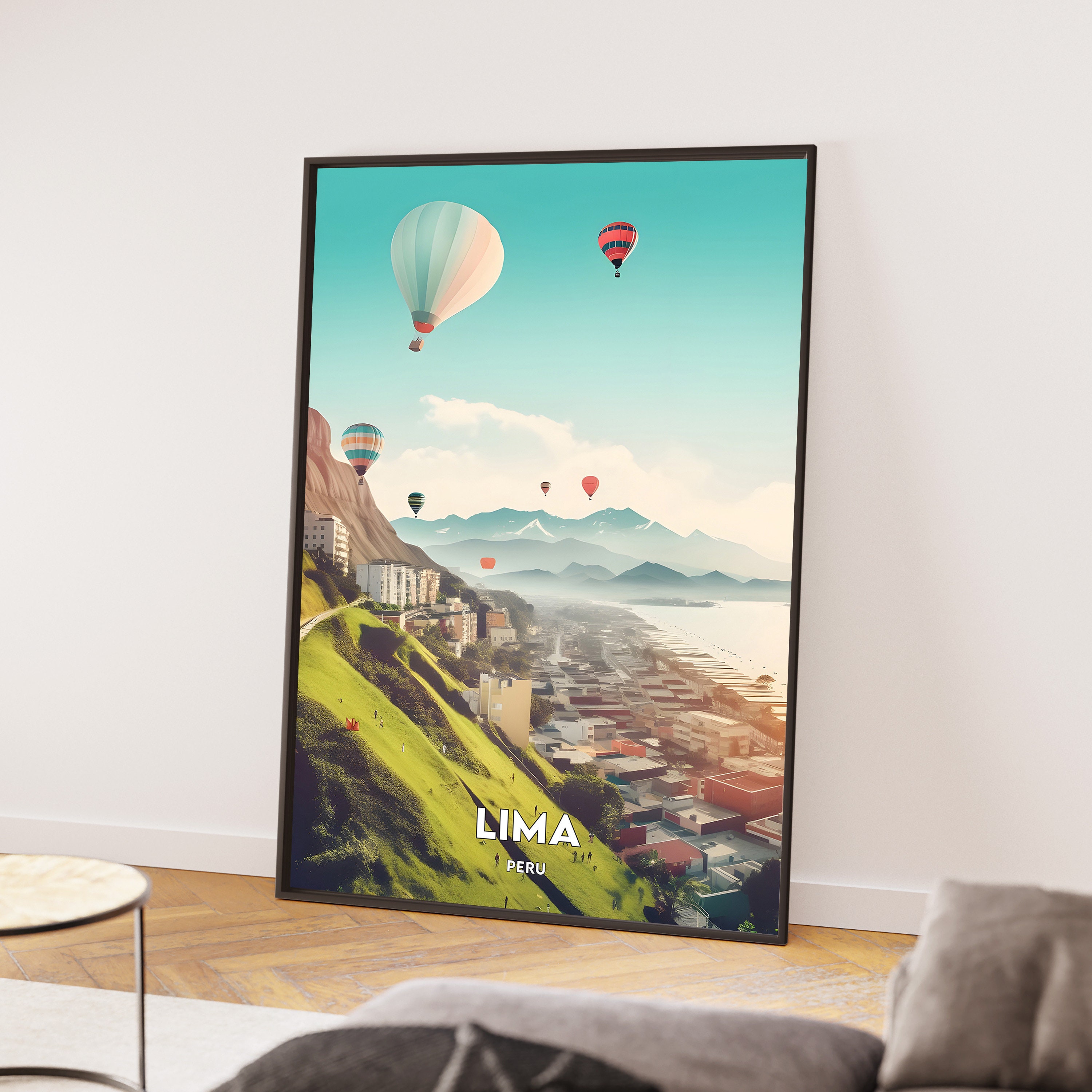 Lima City Print, Lima Travel Poster, Peru Travel Gift, Lima Wall Art ...
