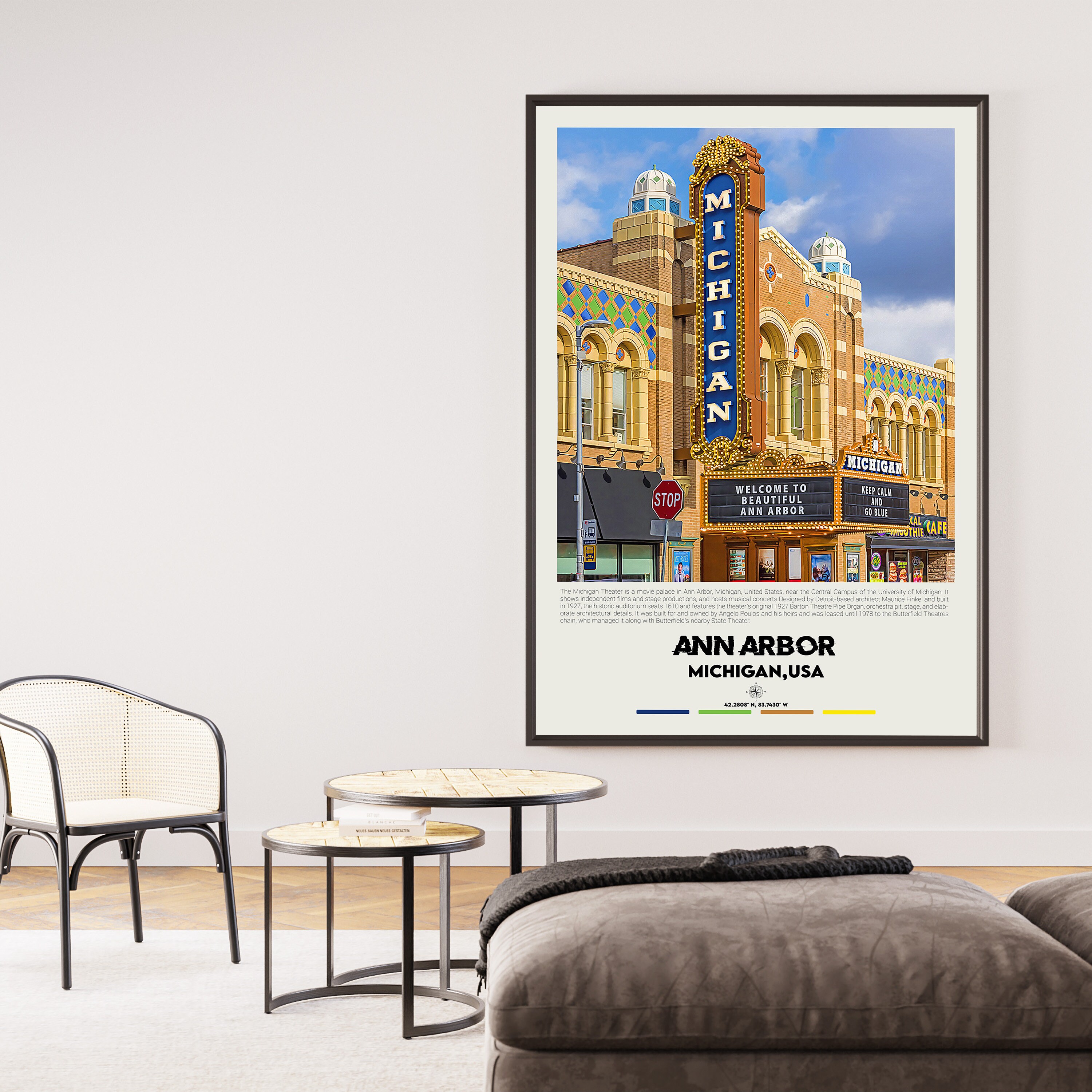 Digital Oil Paint, Ann Arbor Print, Ann Arbor Wall Art, Ann Arbor ...