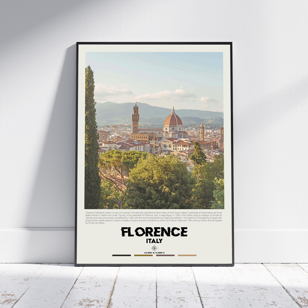 Digital Oil Paint, Florence Print, Florence Wall Art, Florence Poster ...