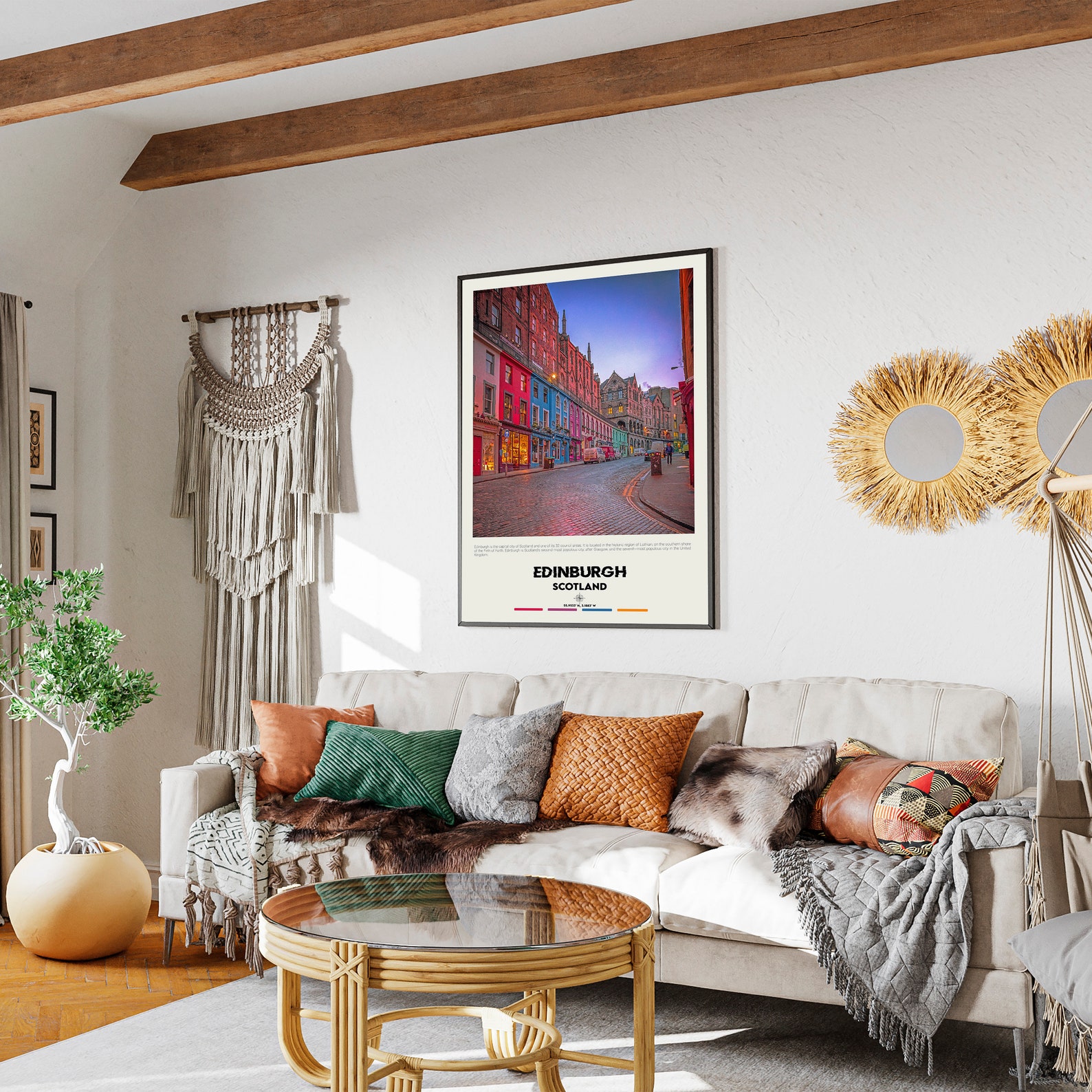 Digital Oil Paint, Edinburgh Print, Edinburgh Wall Art, Edinburgh ...