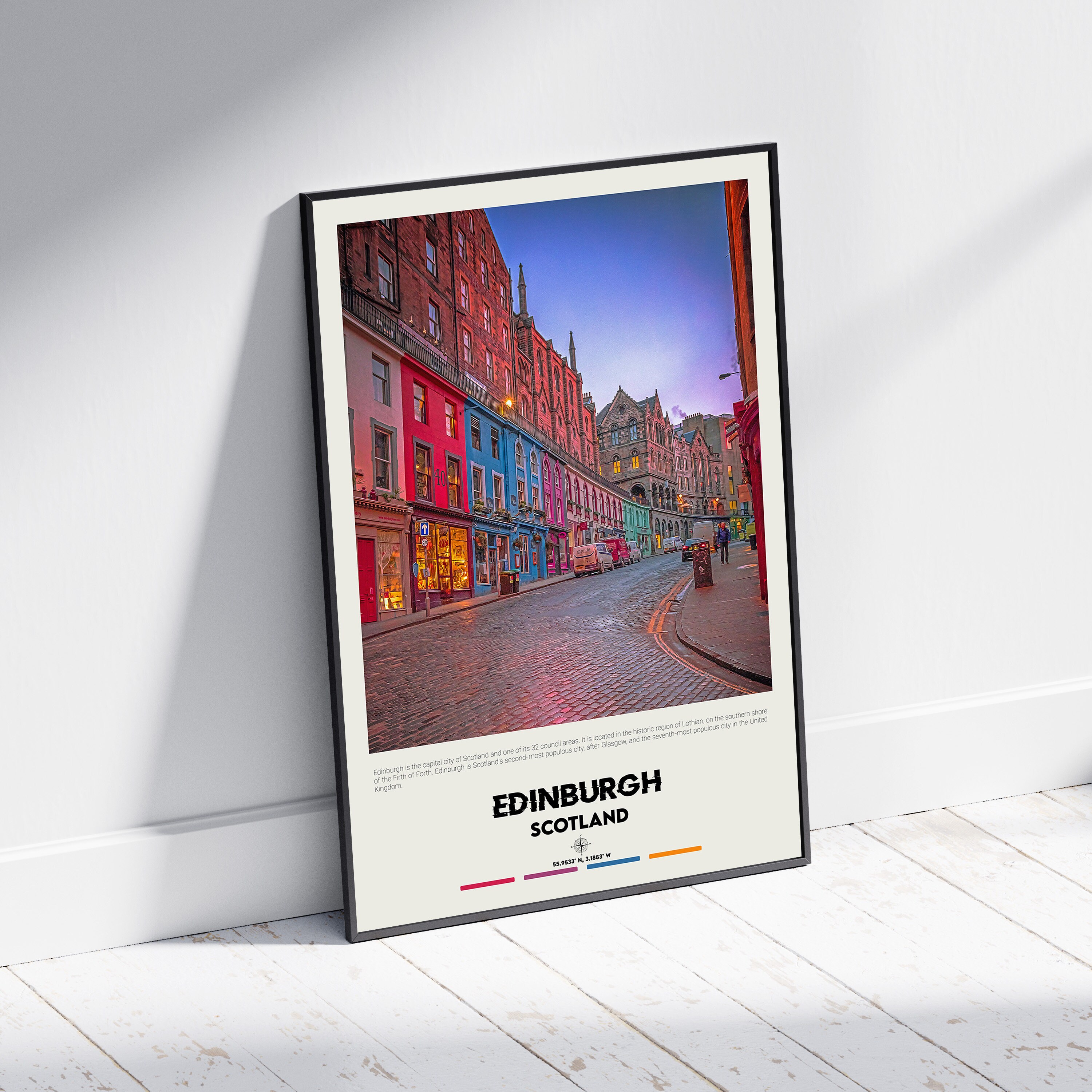 Digital Oil Paint, Edinburgh Print, Edinburgh Wall Art, Edinburgh ...