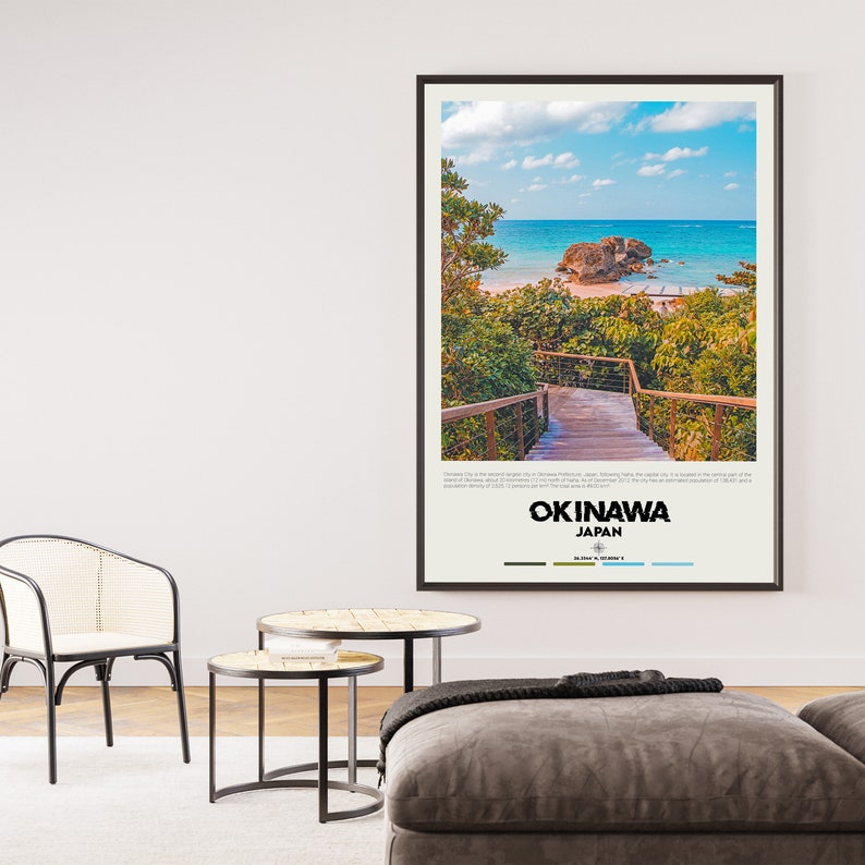 Digital Oil Paint, Okinawa Island Print, Okinawa Wall Art, Okinawa ...