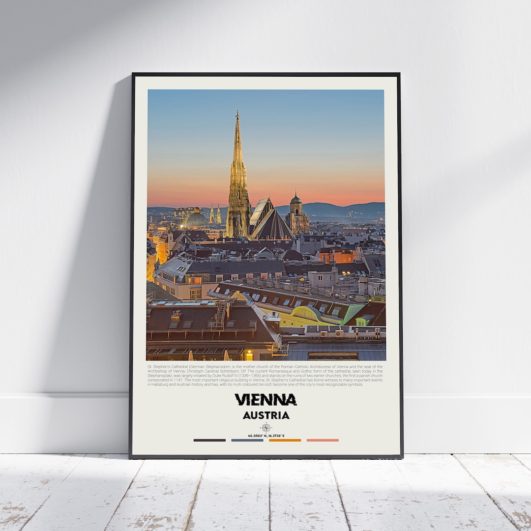 Digital Oil Paint, Vienna Print, Vienna Wall Art, Vienna Poster, Vienna ...