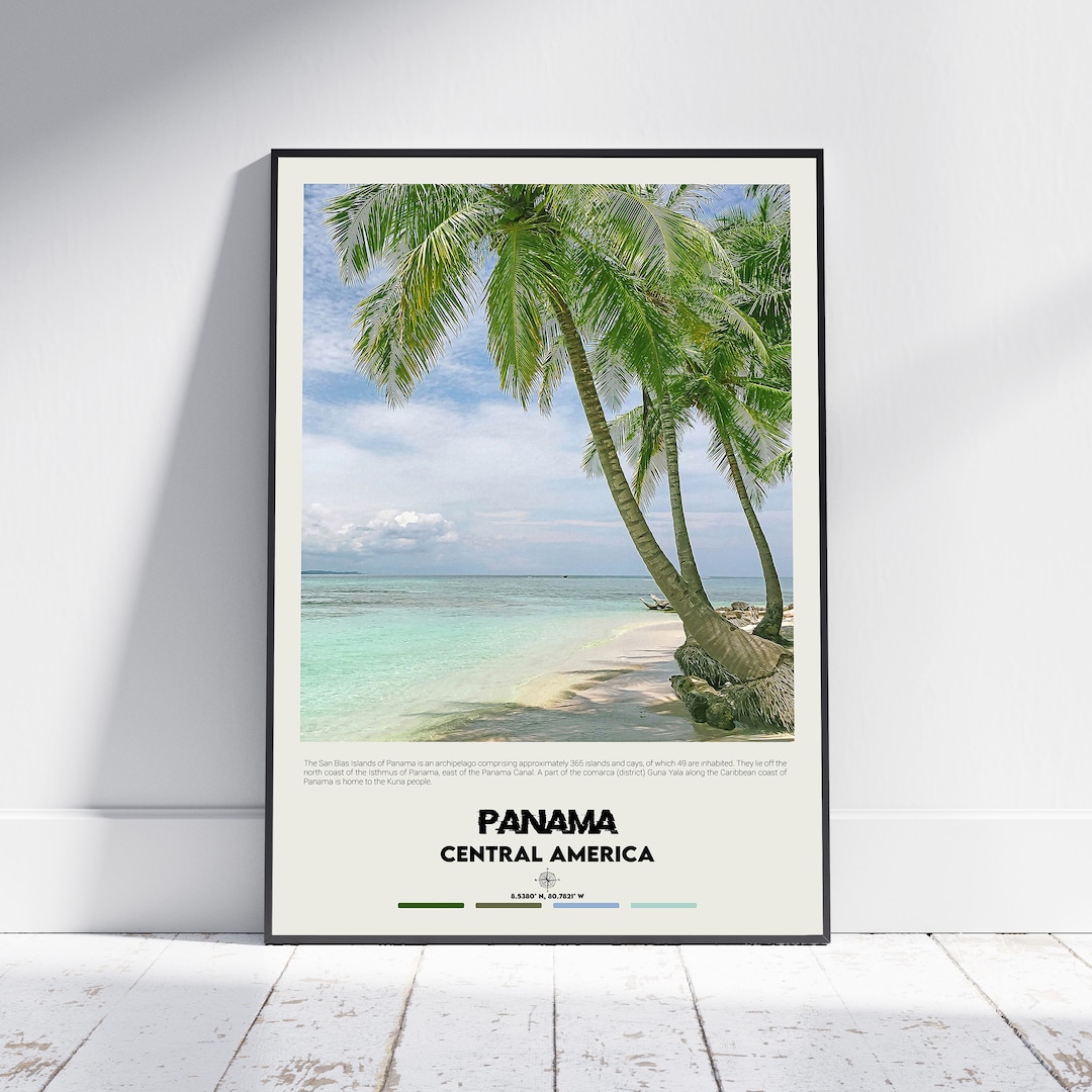 Digital Oil Paint, Panama Print, Panama Wall Art, Panama Poster, Panama ...