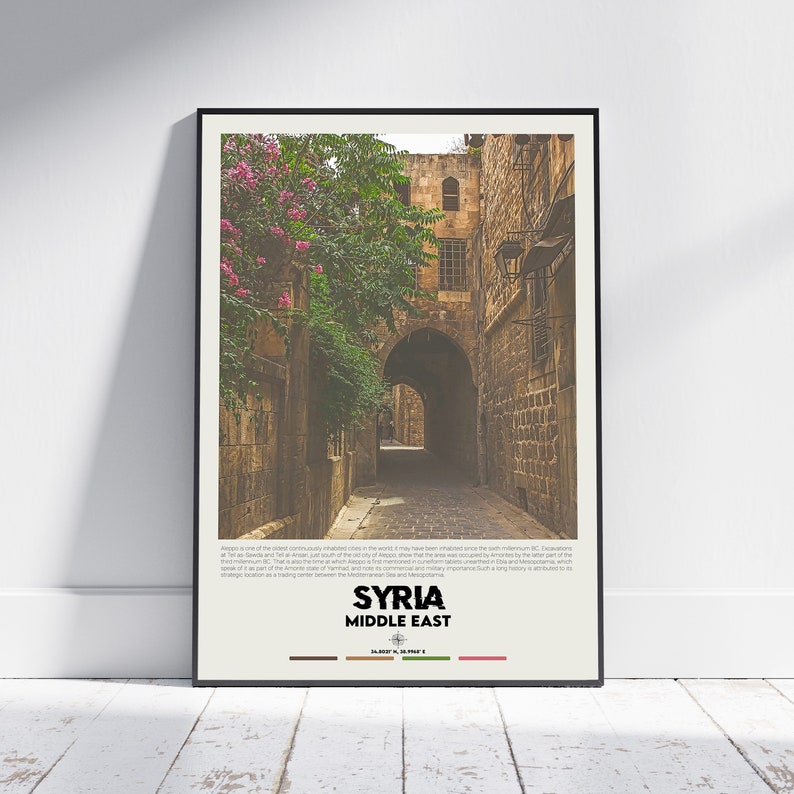 Digital Oil Paint, Syria Print, Syria Wall Art, Syria Poster, Syria ...