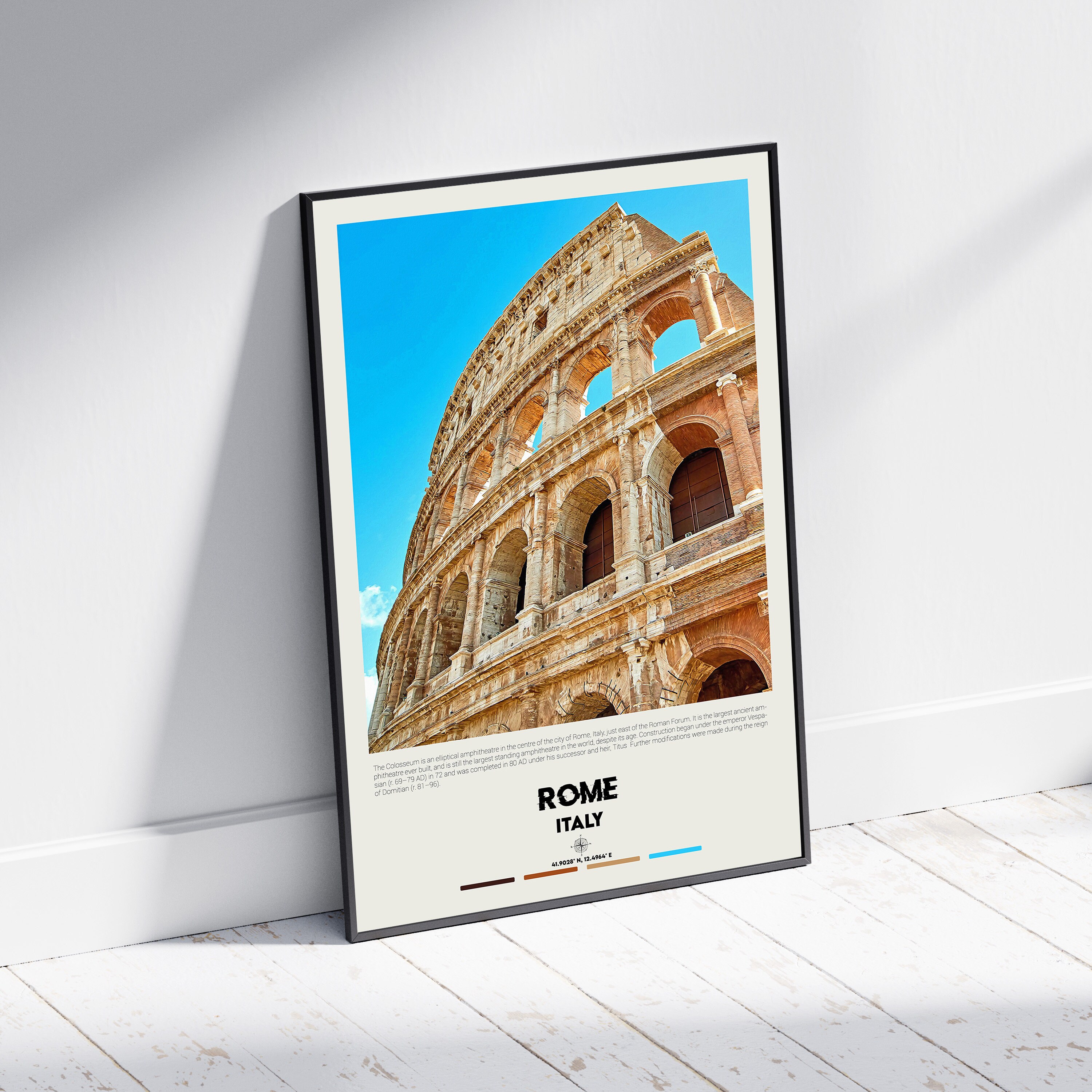 Digital Oil Paint, Rome Print, Rome Wall Art, Rome Poster, Rome Photo ...