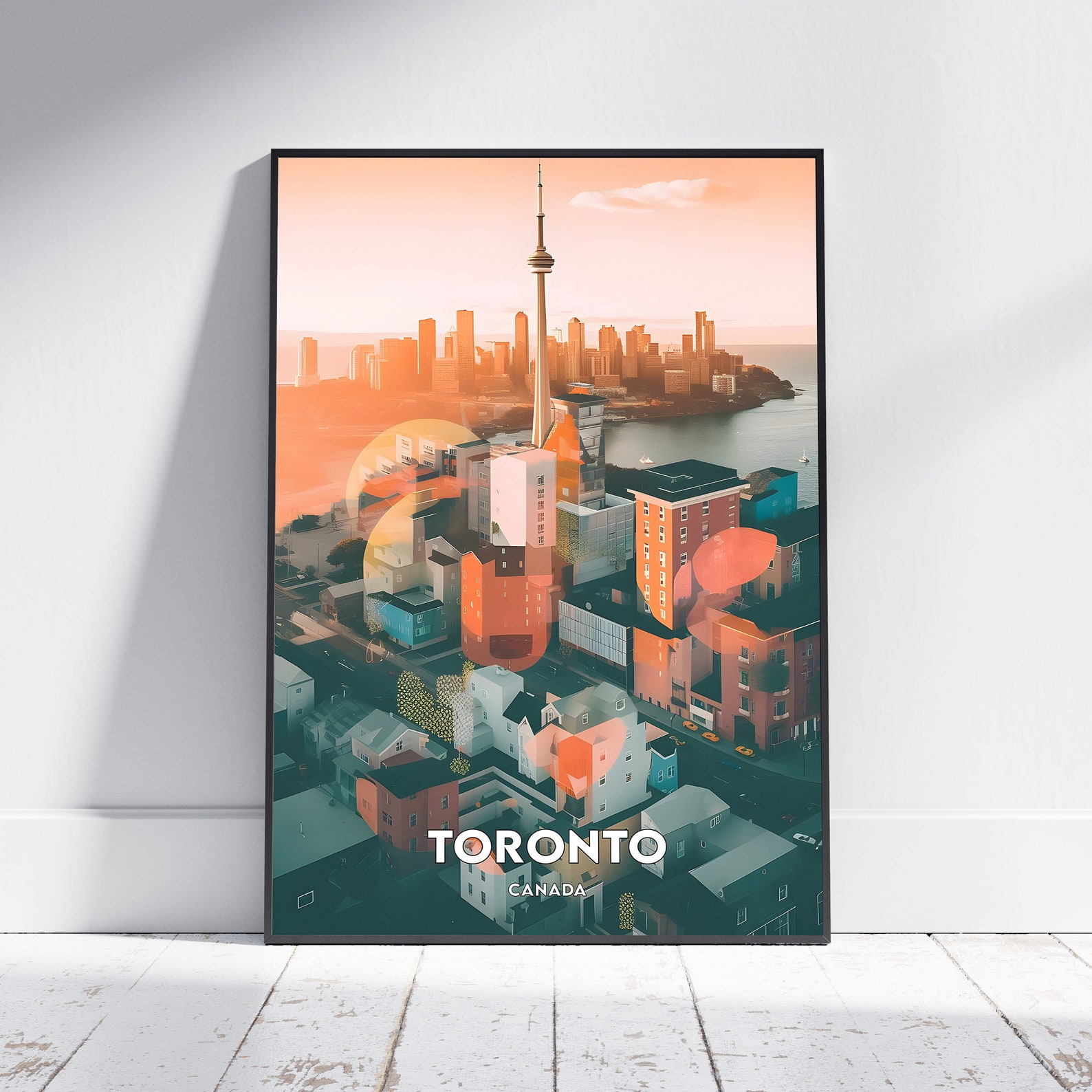 Toronto City Print, Toronto Travel Poster, Canada Travel Gift, Toronto ...