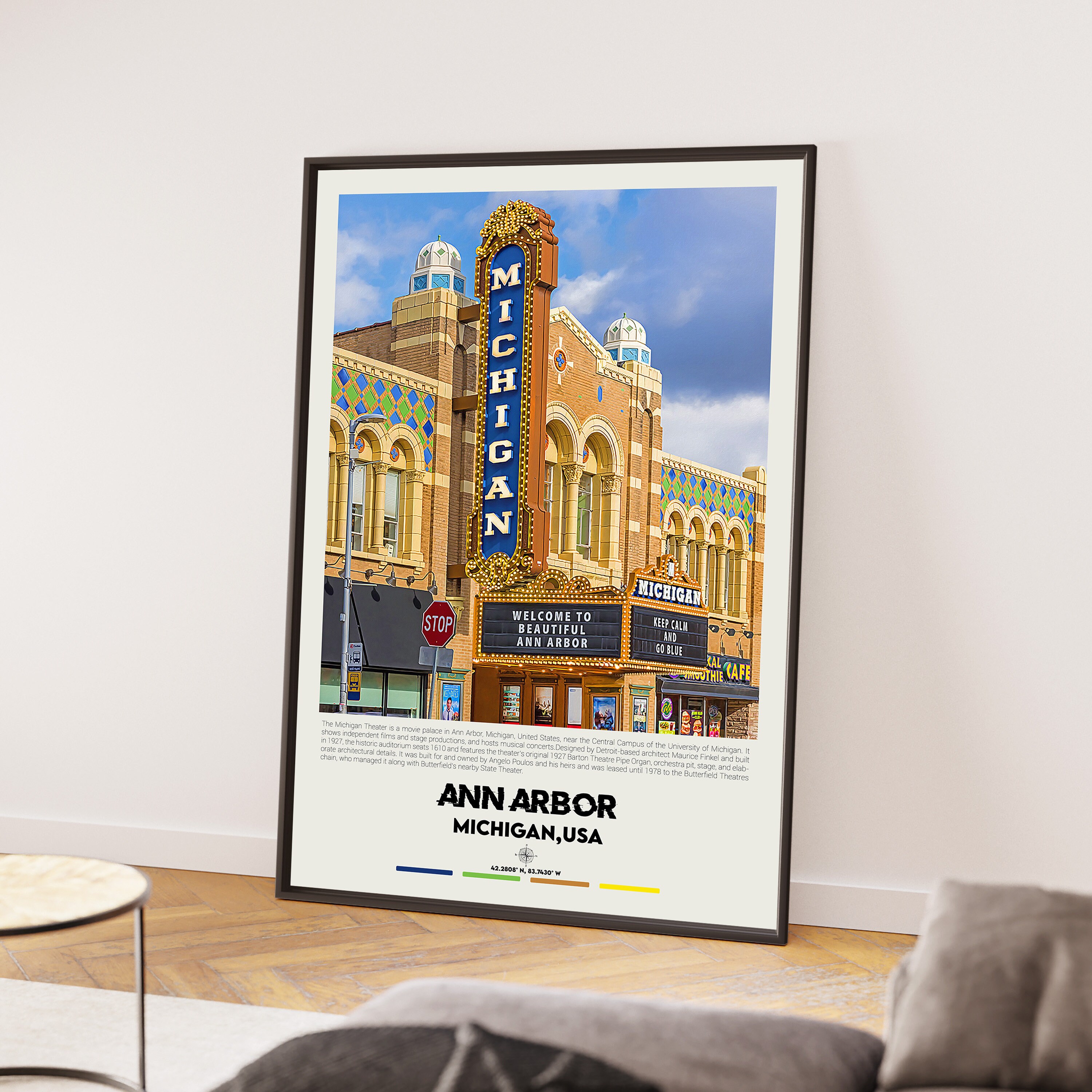 Digital Oil Paint, Ann Arbor Print, Ann Arbor Wall Art, Ann Arbor ...