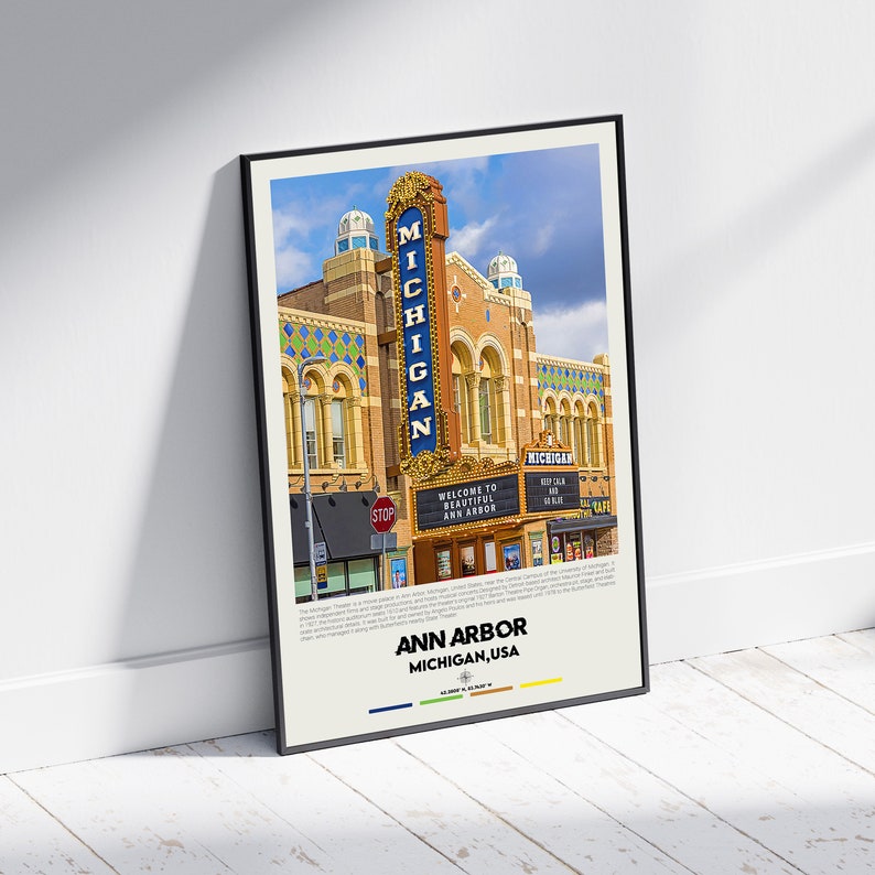 Digital Oil Paint, Ann Arbor Print, Ann Arbor Wall Art, Ann Arbor ...