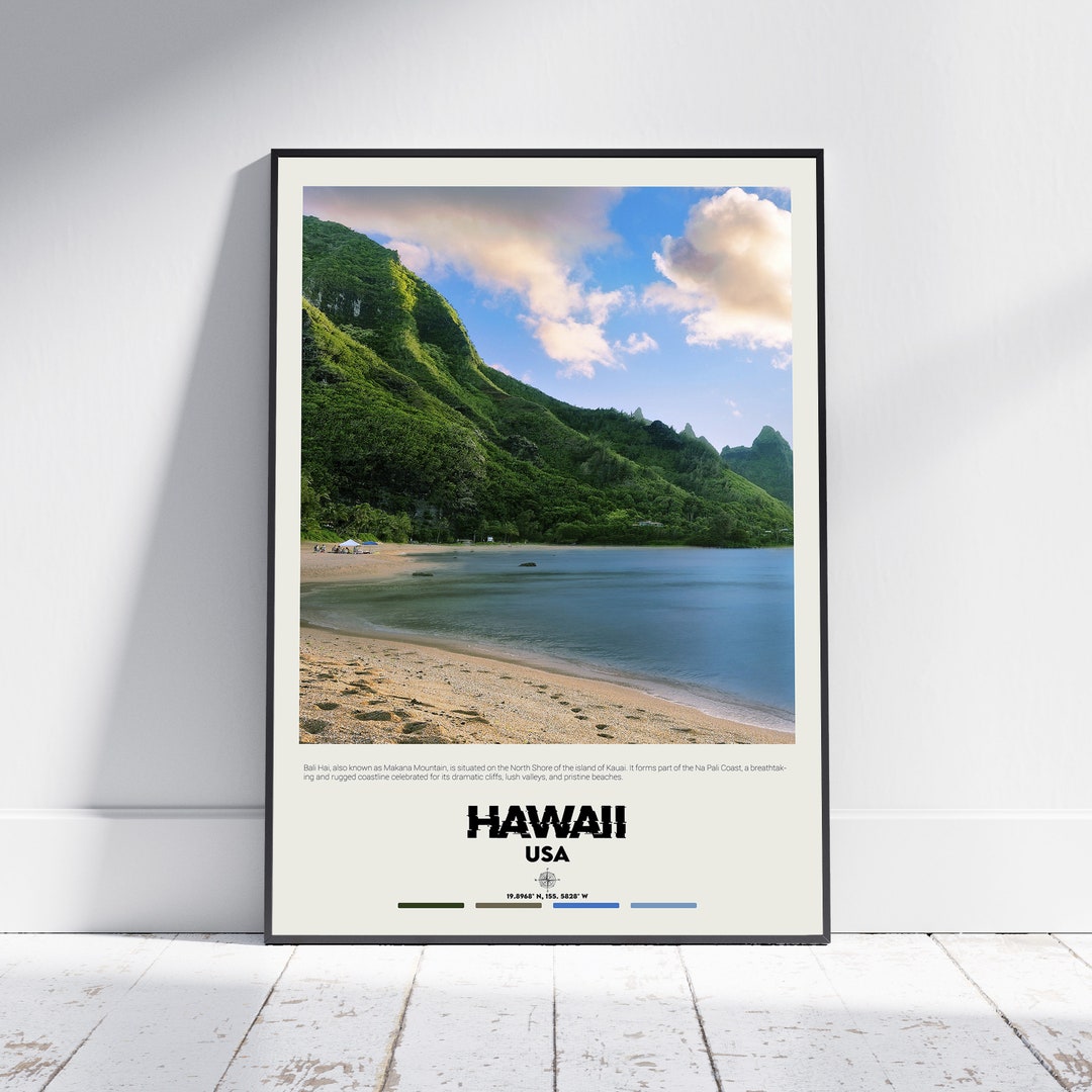 Digital Real Photo Hawaii, Hawaii Wall Art, Hawaii Poster, Hawaii Photo ...