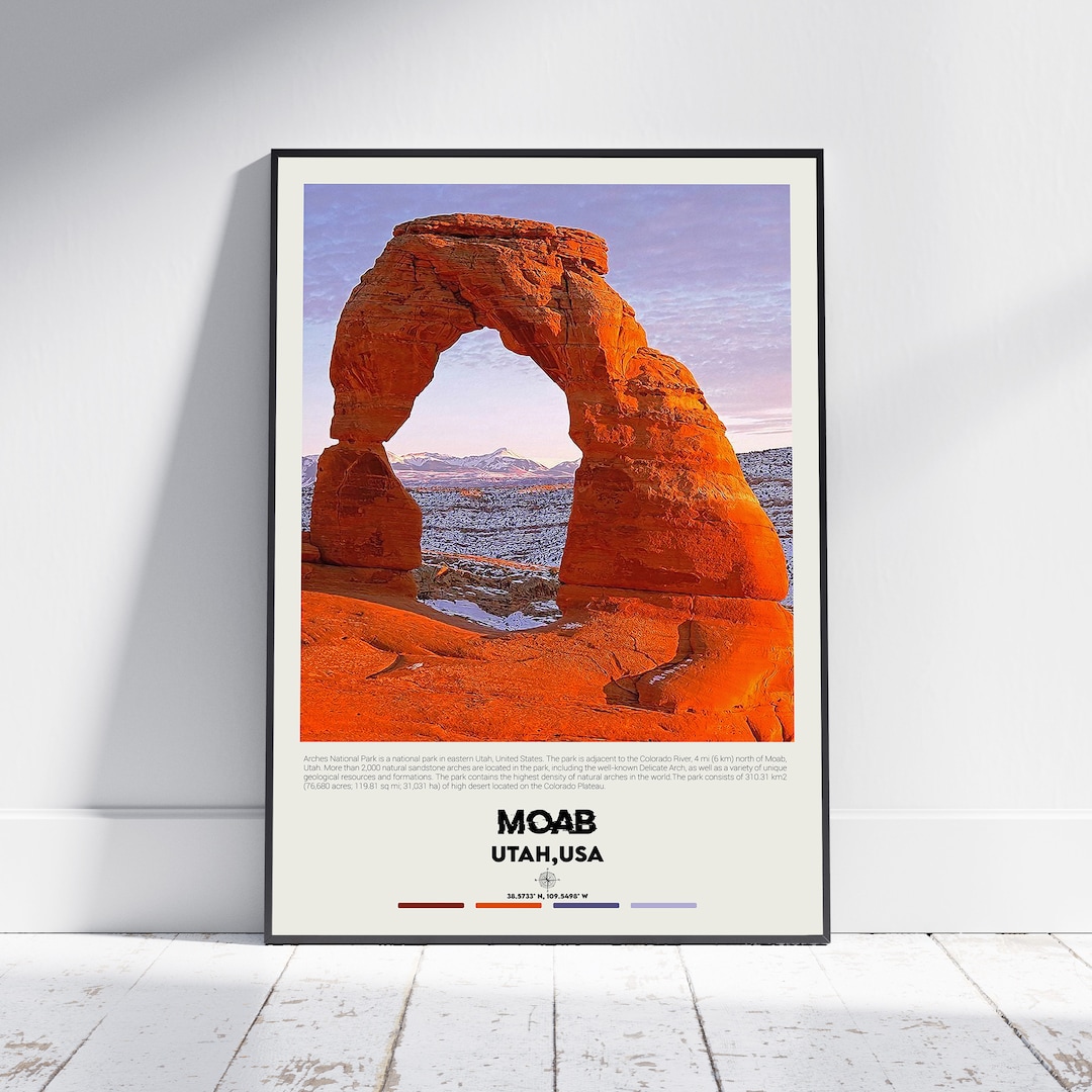 Digital Oil Paint, Moab Print, Moab Wall Art, Moab Poster, Moab Photo ...