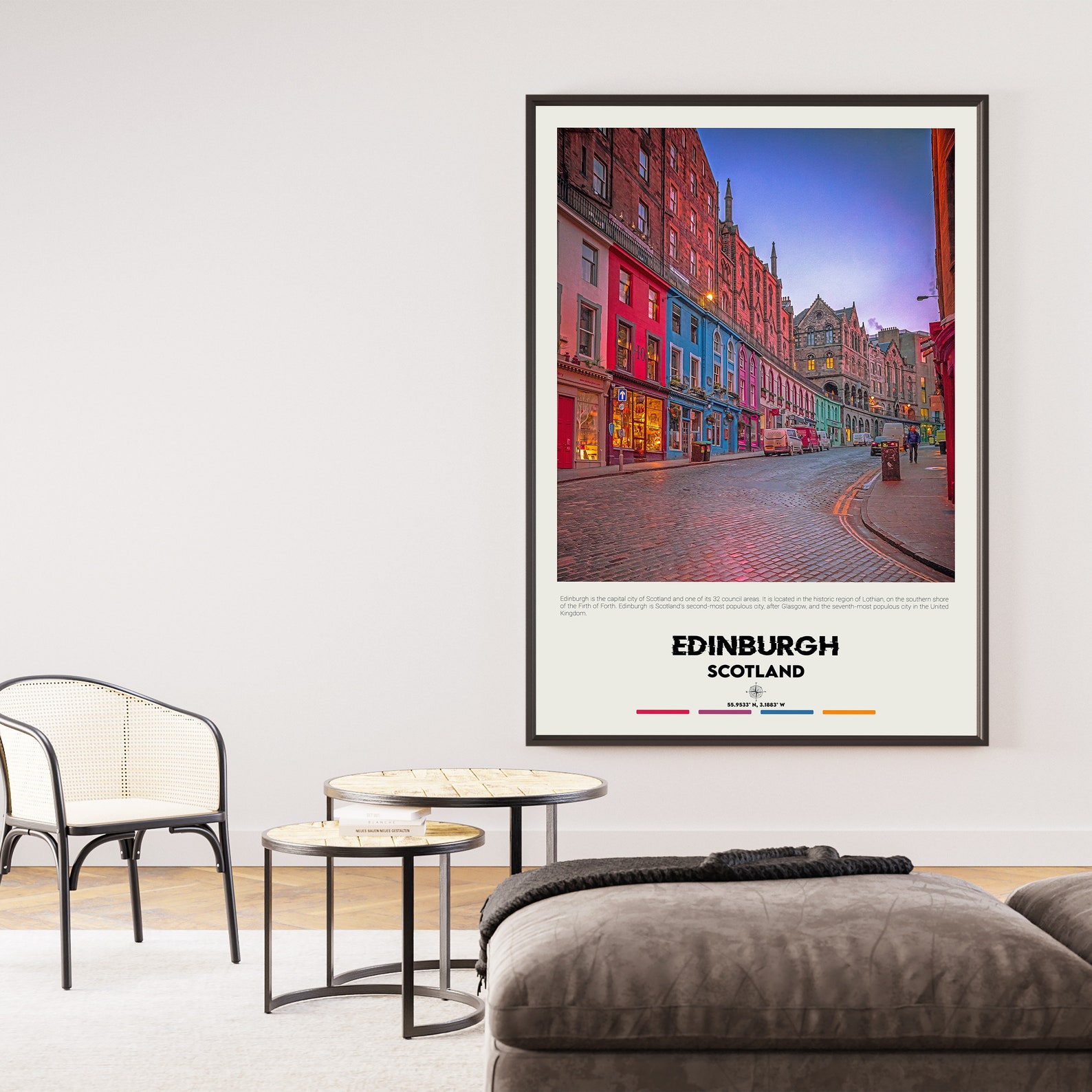 Digital Oil Paint, Edinburgh Print, Edinburgh Wall Art, Edinburgh ...