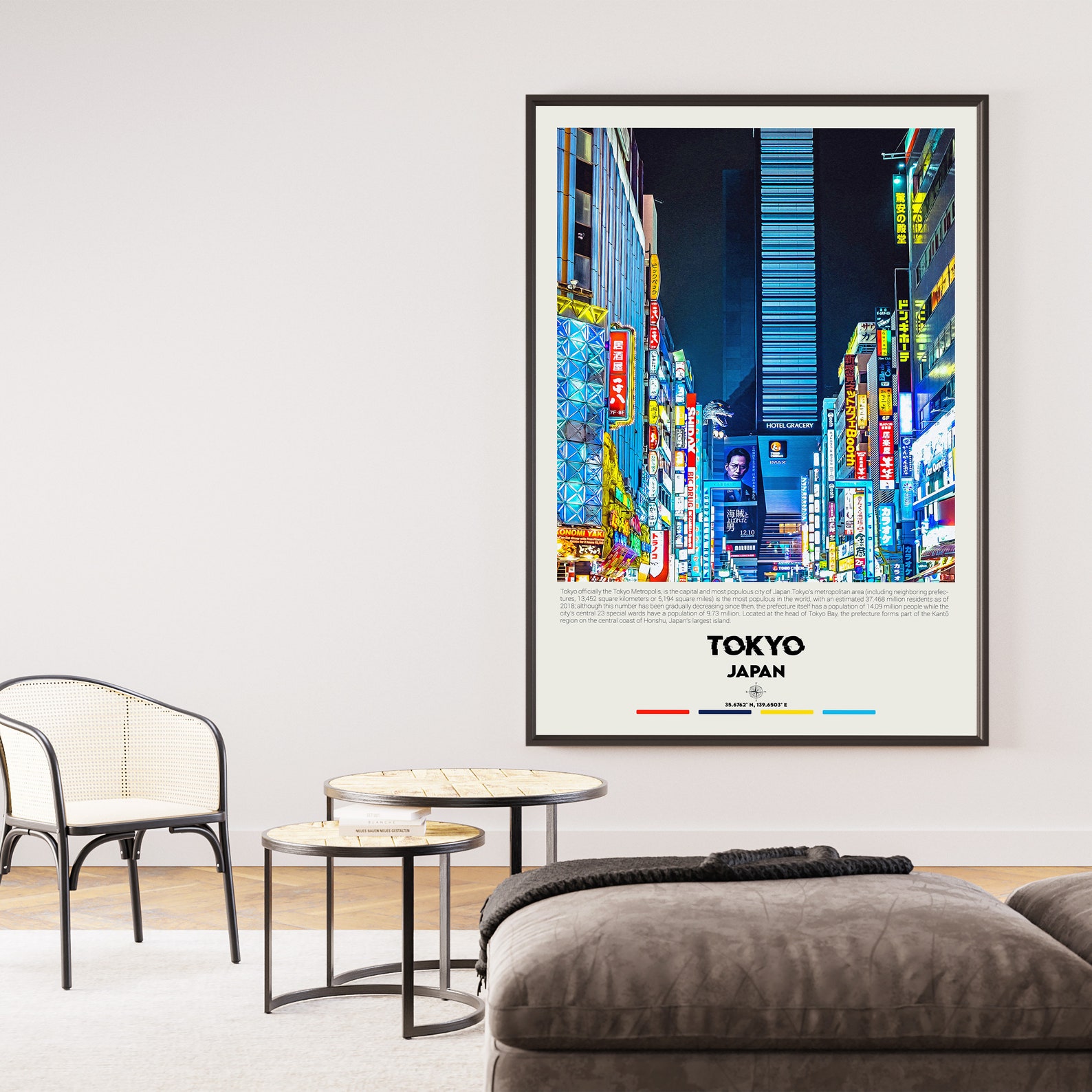 Digital Oil Paint, Tokyo Print, Tokyo Wall Art, Tokyo Poster, Tokyo ...