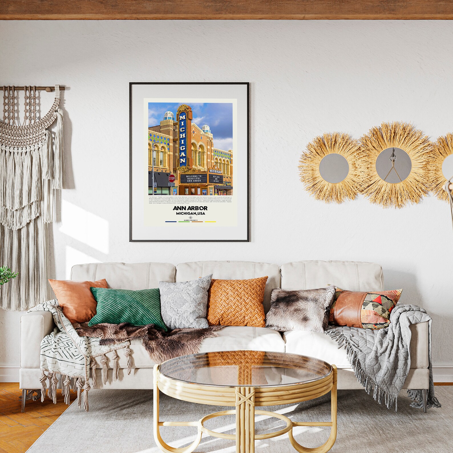 Digital Oil Paint, Ann Arbor Print, Ann Arbor Wall Art, Ann Arbor ...