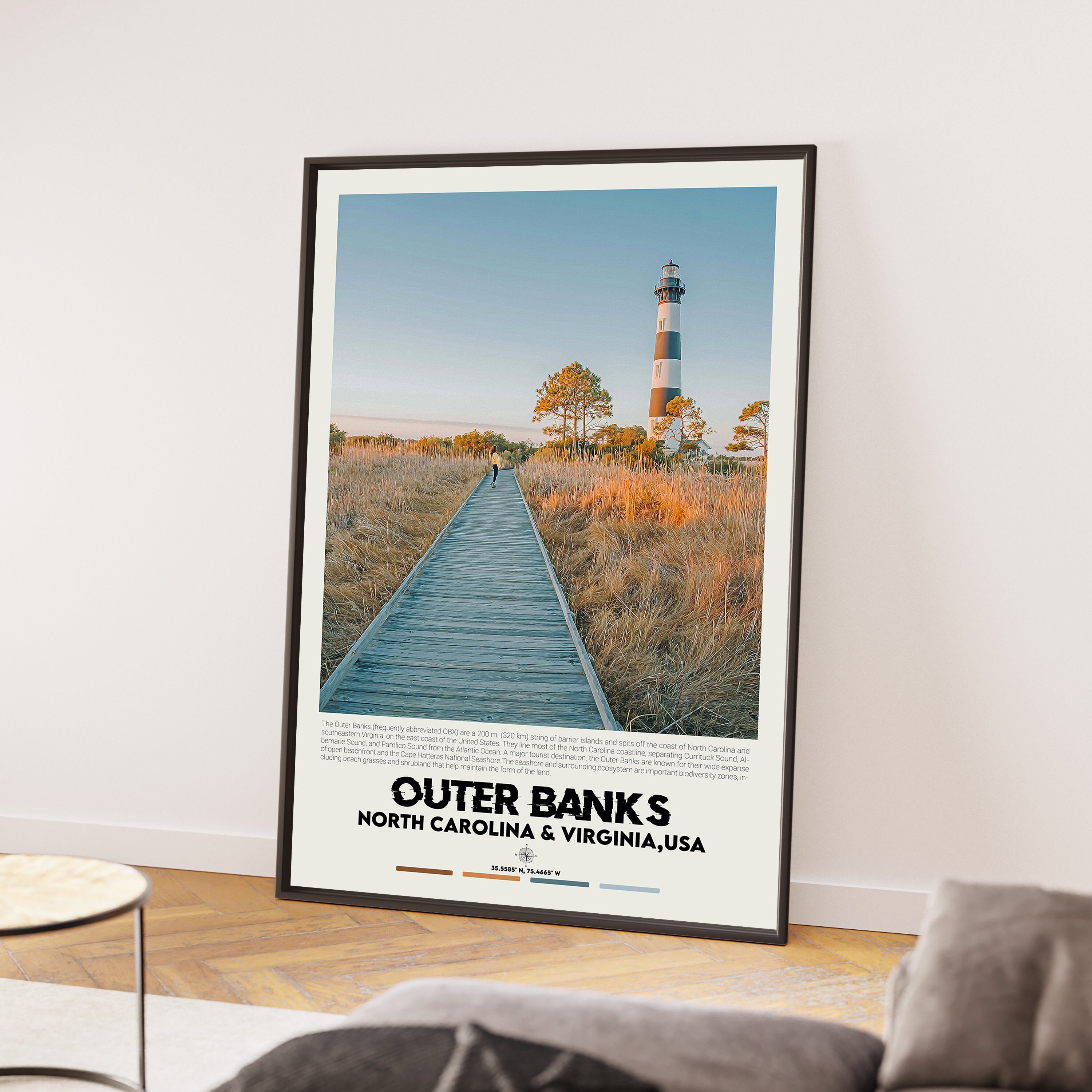 Digital Oil Paint, Outer Banks Print, Outer Banks Wall Art, Outer Banks ...