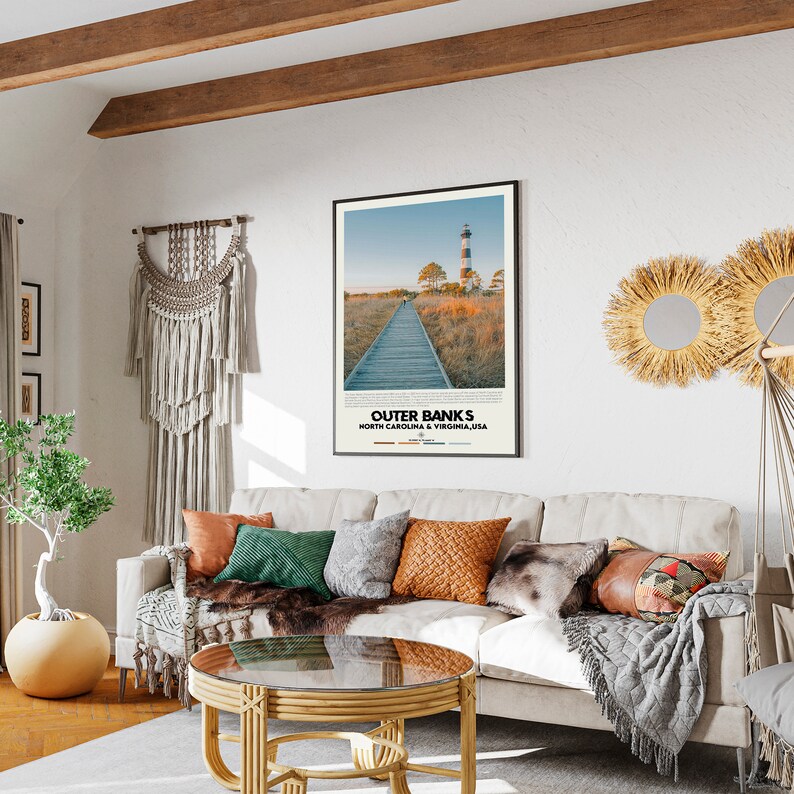Digital Oil Paint, Outer Banks Print, Outer Banks Wall Art, Outer Banks ...