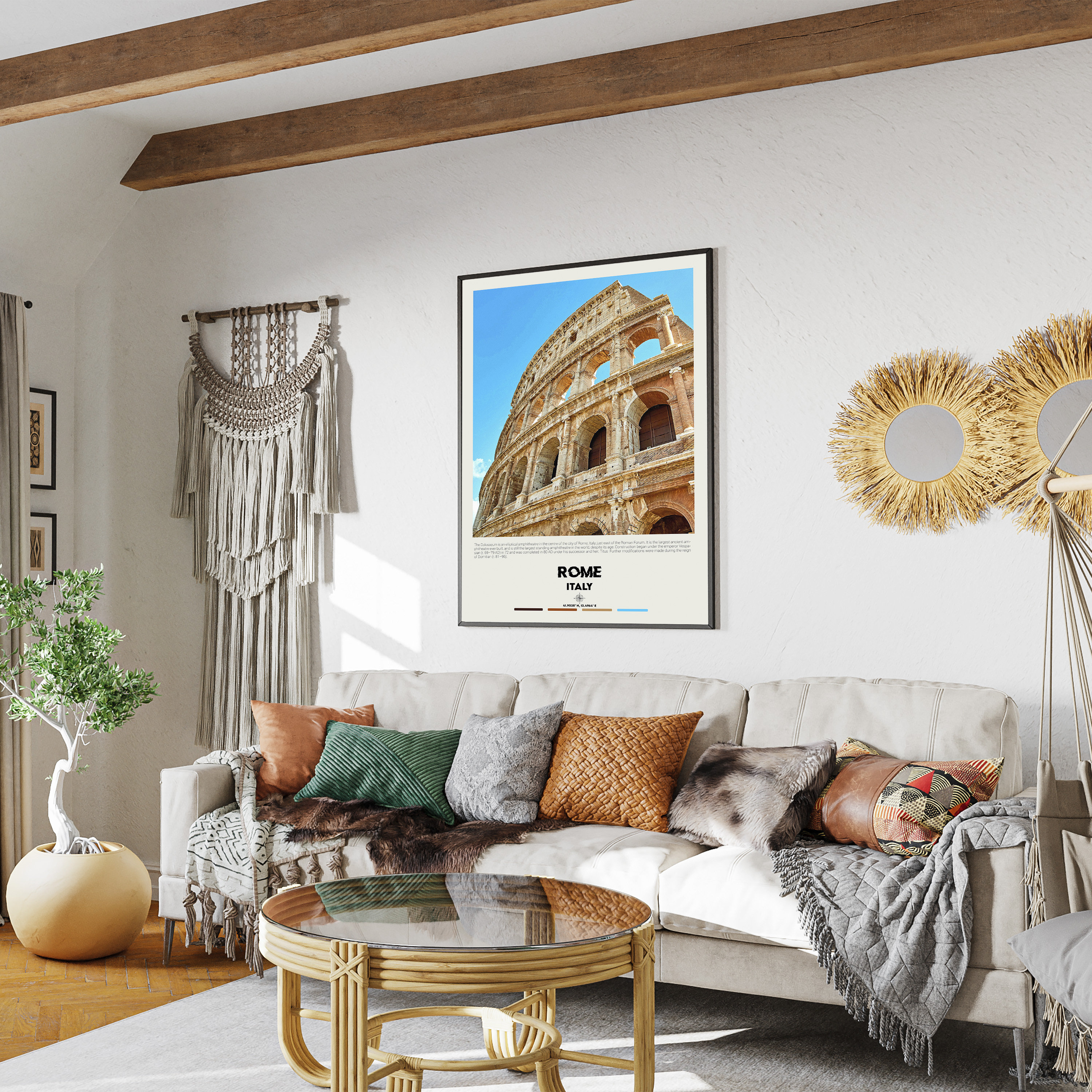 Digital Oil Paint Rome Print Rome Wall Art Rome Poster - Etsy