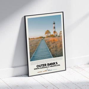Digital Oil Paint, Outer Banks Print, Outer Banks Wall Art, Outer Banks ...