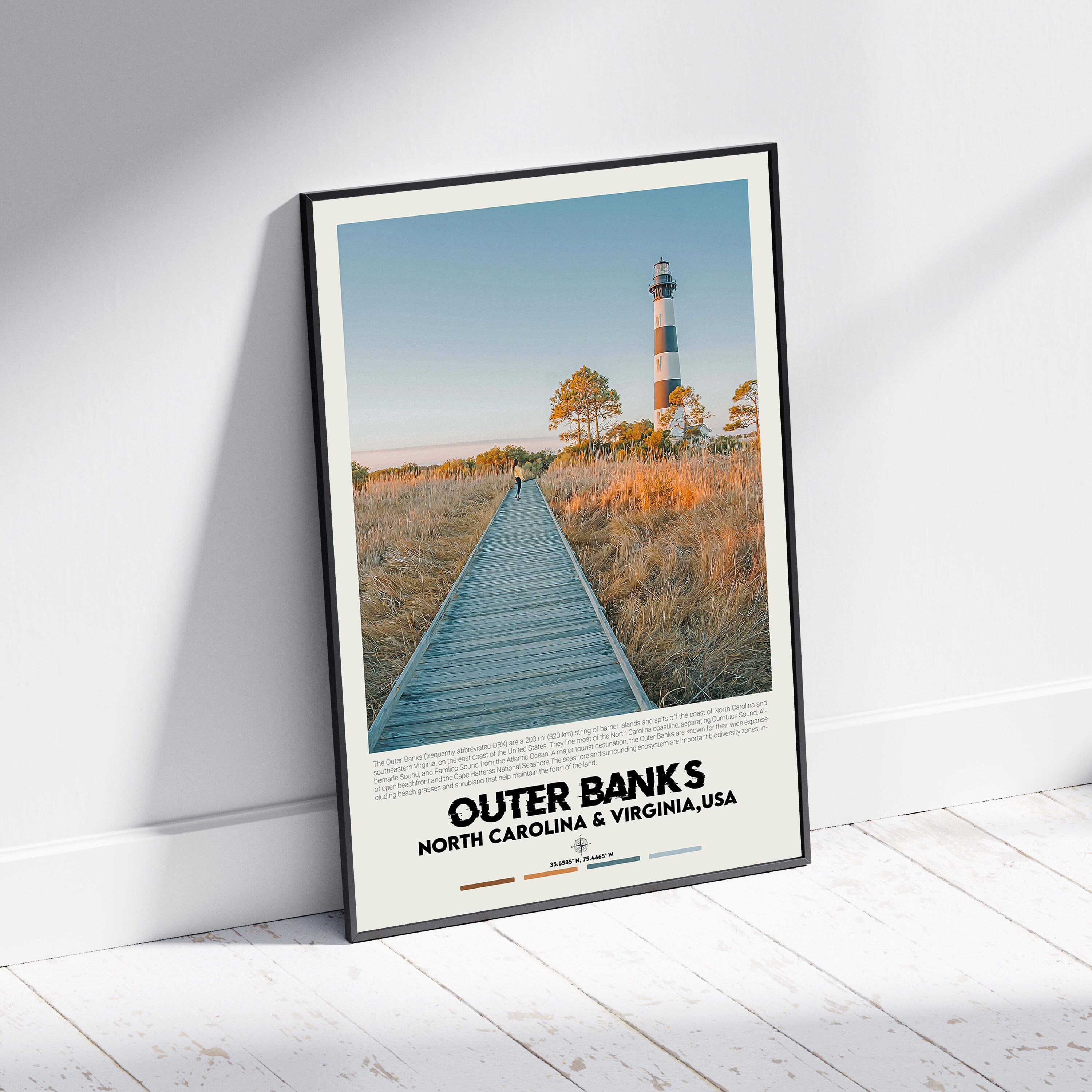 Digital Oil Paint, Outer Banks Print, Outer Banks Wall Art, Outer Banks ...
