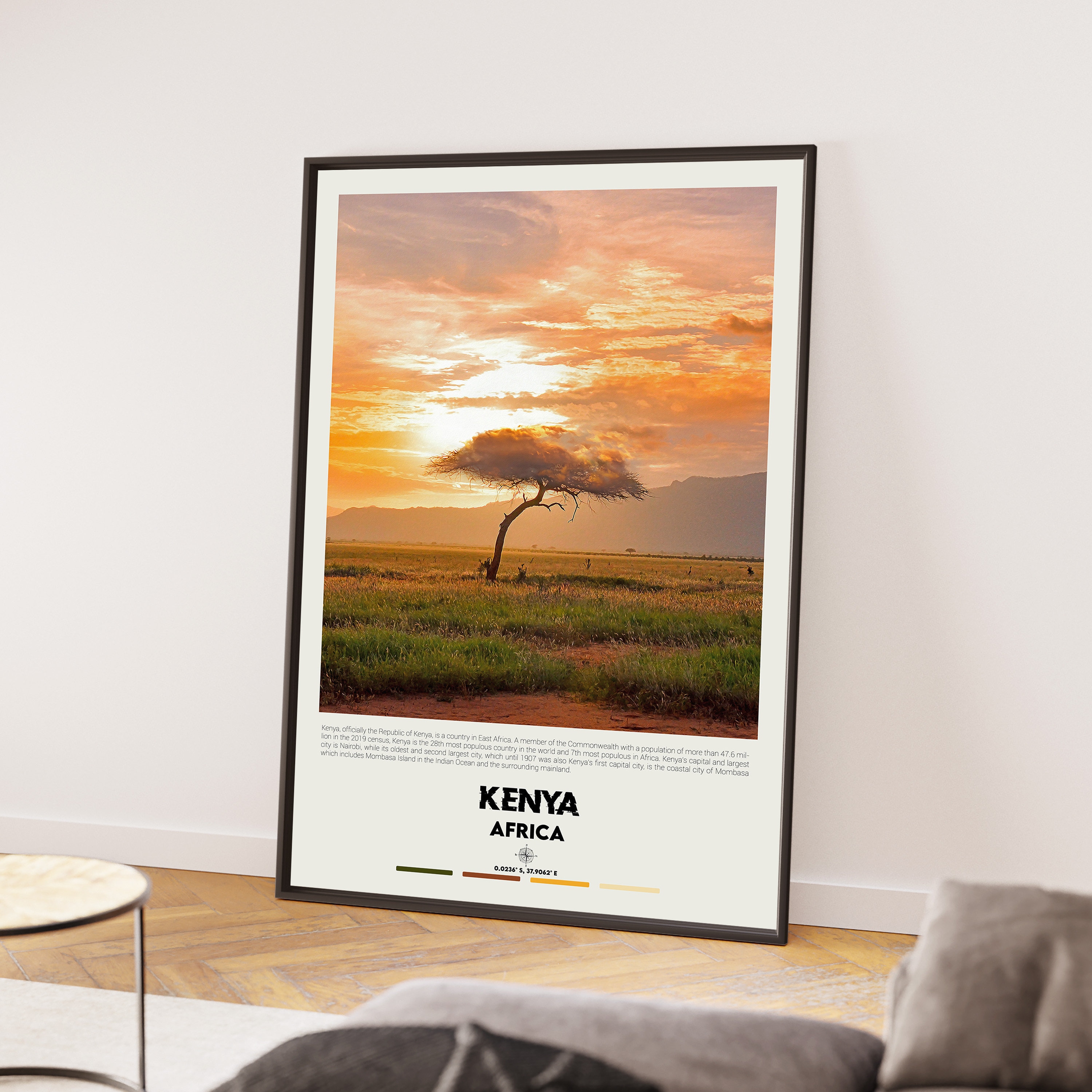 Digital Oil Paint, Kenya Print, Kenya Wall Art, Kenya Poster, Kenya ...