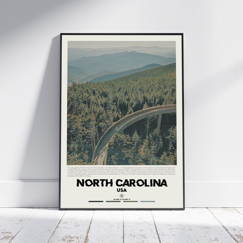 North Carolina Print - Etsy