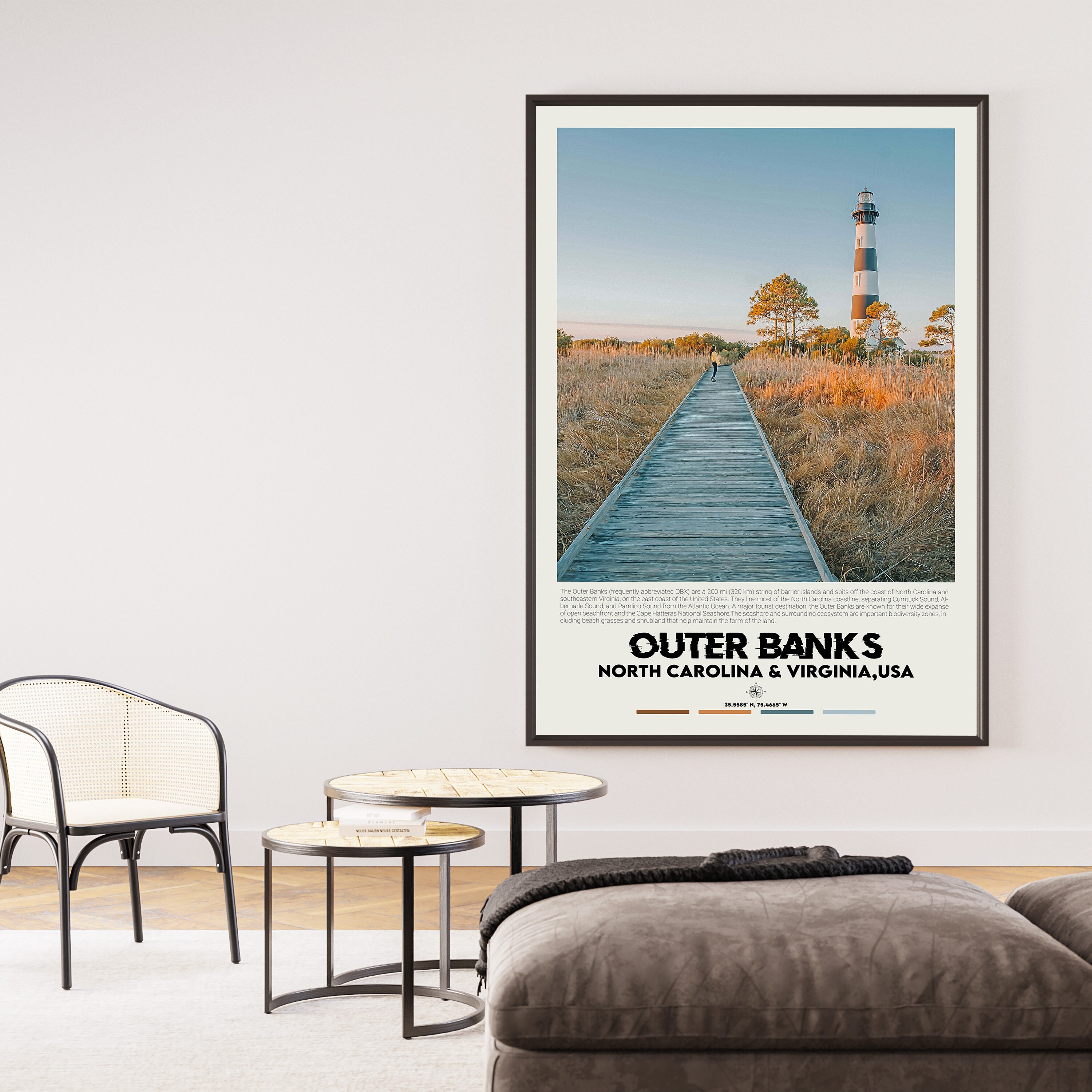 Digital Oil Paint, Outer Banks Print, Outer Banks Wall Art, Outer Banks ...