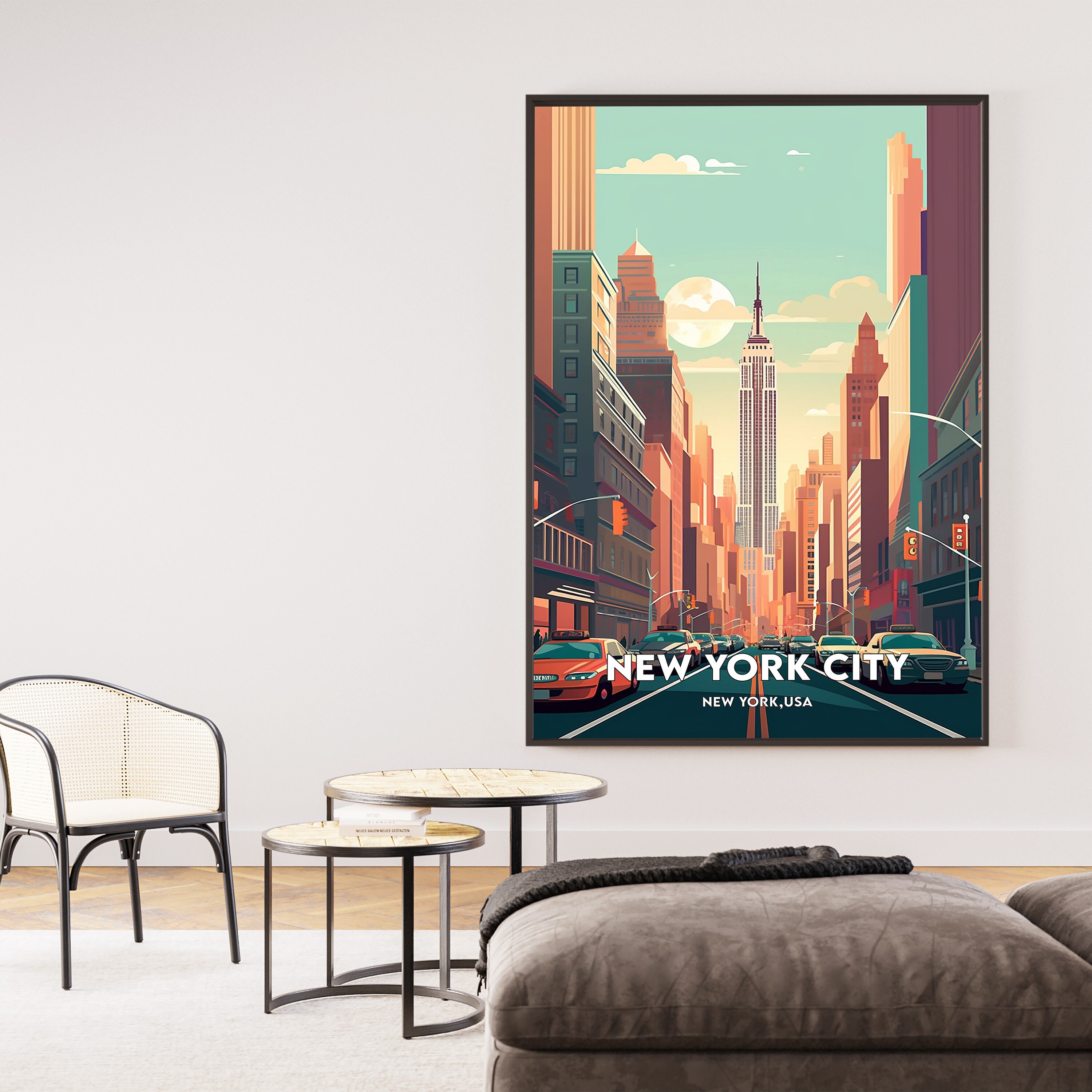 New York City City Print, New York City Travel Poster, Usa Travel Gift ...