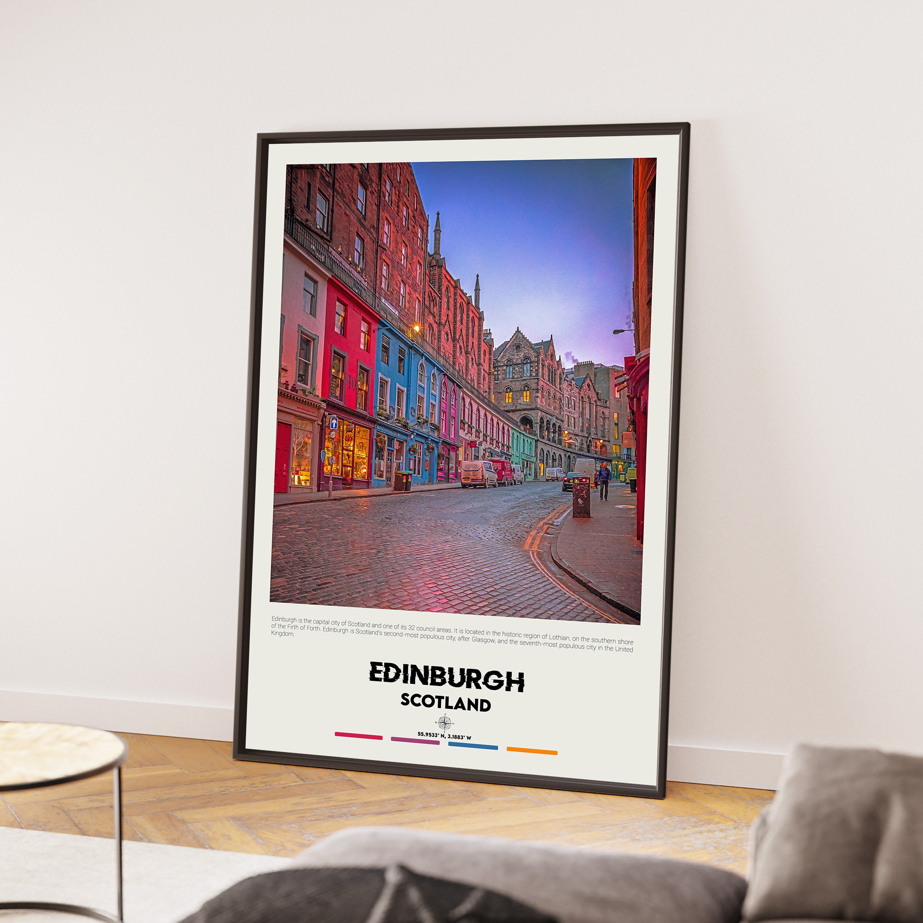 Digital Oil Paint, Edinburgh Print, Edinburgh Wall Art, Edinburgh ...