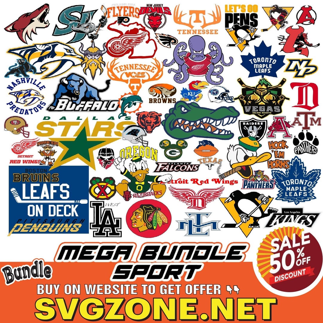 Teams Football Layered Svg Bundle Pro Digital Download - Etsy