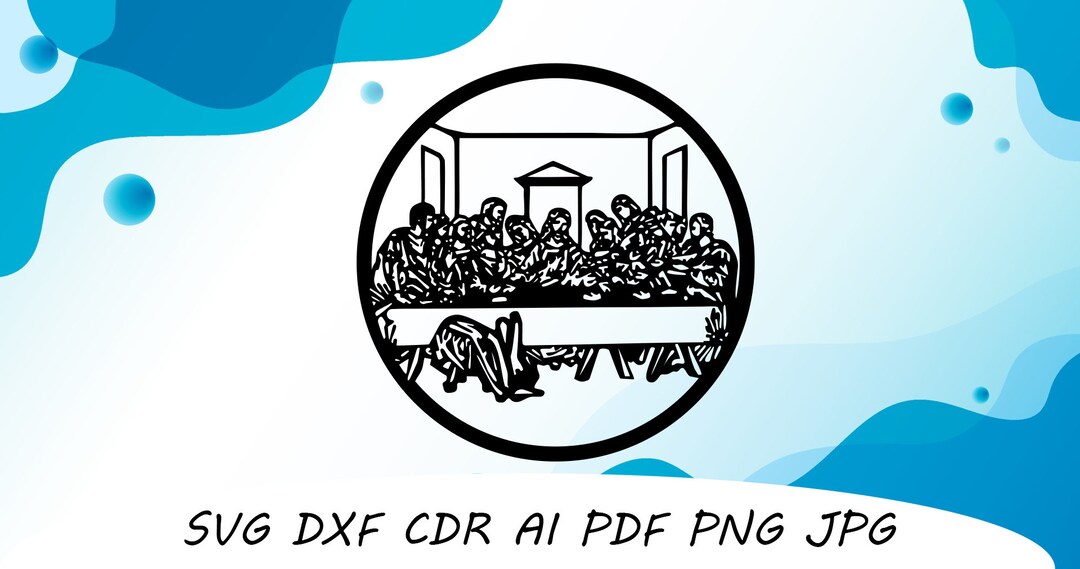 The Last Dinner Design Bundle Svg Dxf File Wall Sticker Pdf Silhouette ...