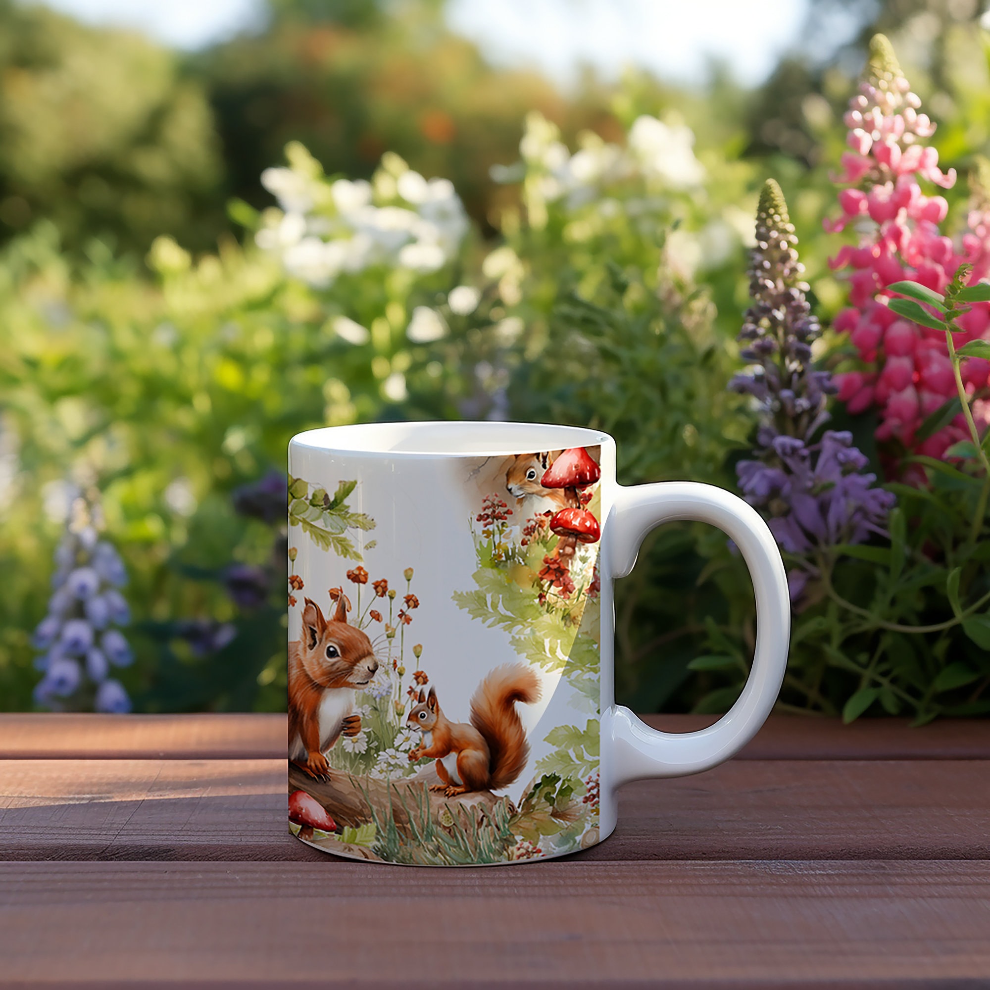 Squirrel Coffee Cup Coffee Cup Gift for Nature Lover Cute Squirrel ...