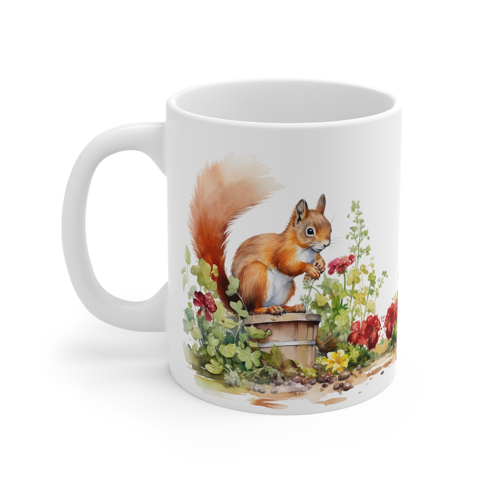 Squirrel Coffee Cup for Gardeners Coffee Mug Gift for Gardener Squirrel ...