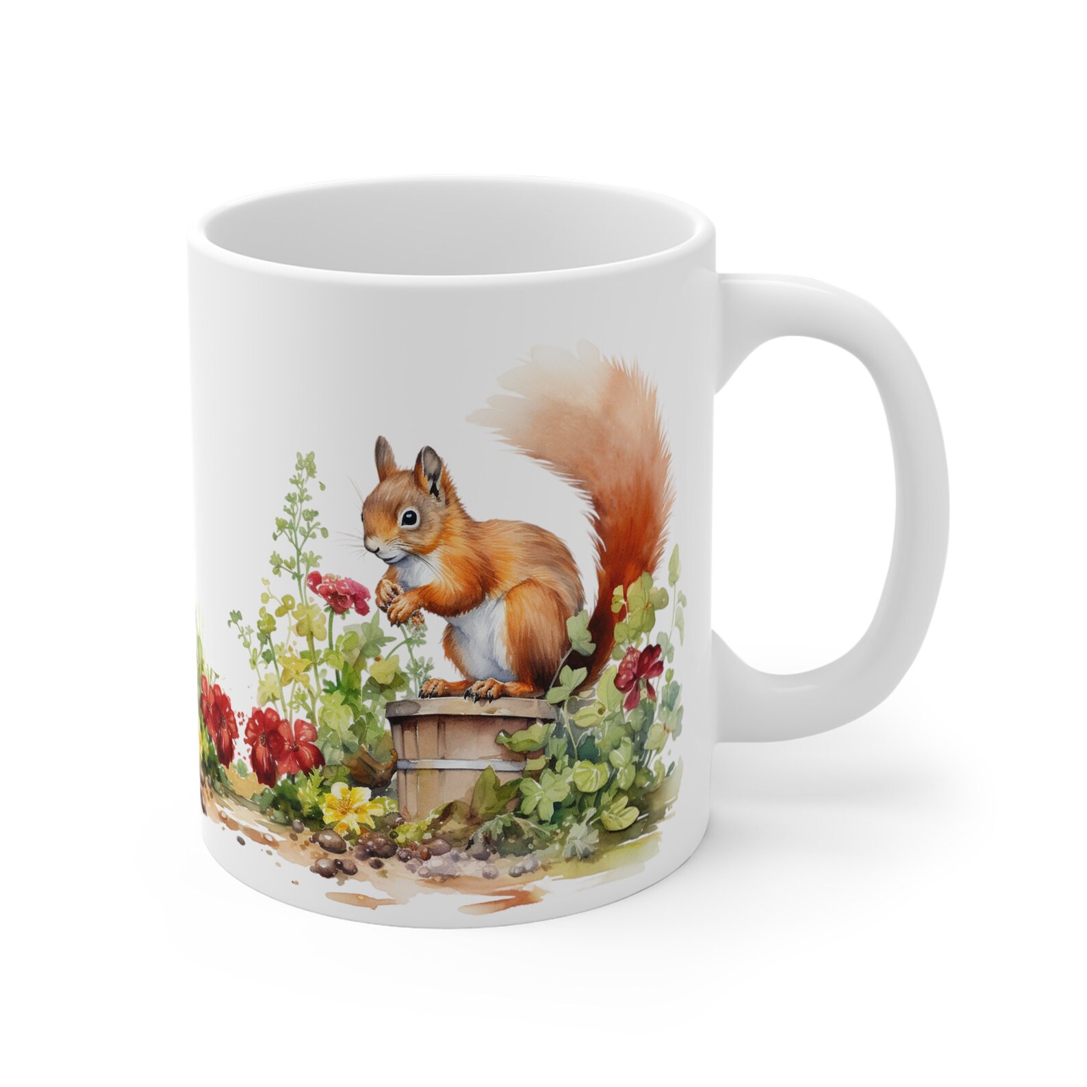 Squirrel Coffee Cup for Gardeners Coffee Mug Gift for Gardener Squirrel ...