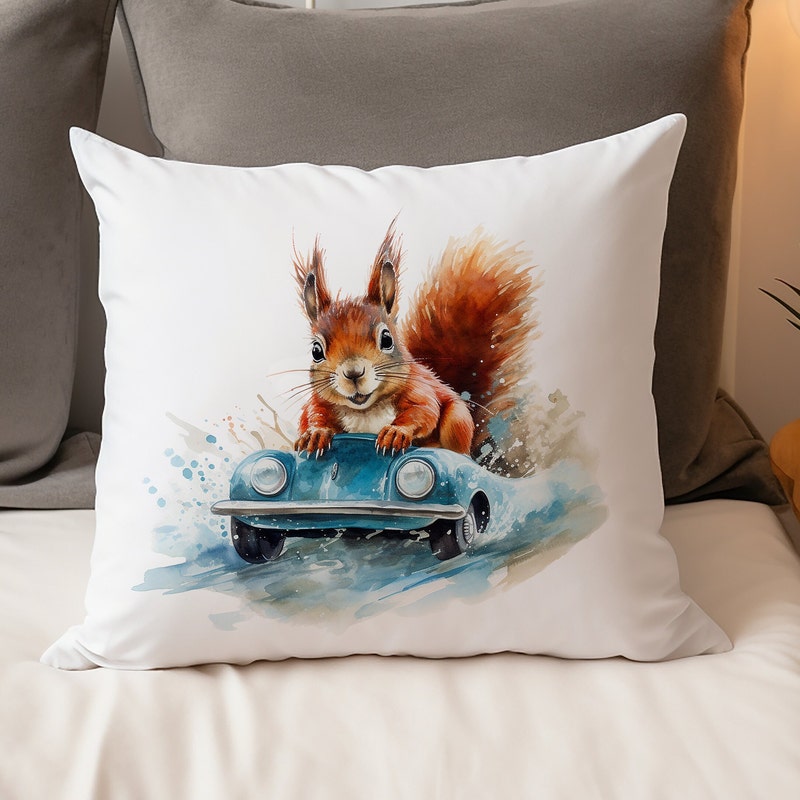 Squirrel Pillow - Etsy