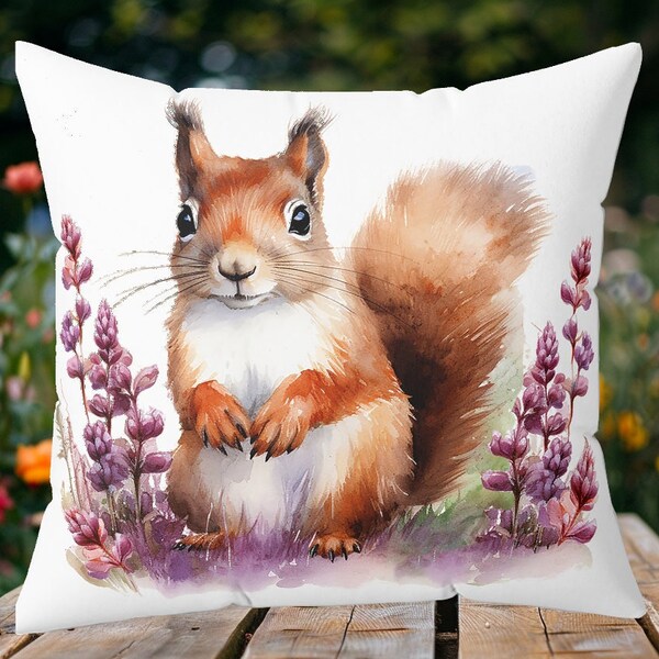 Squirrel Pillow - Etsy UK