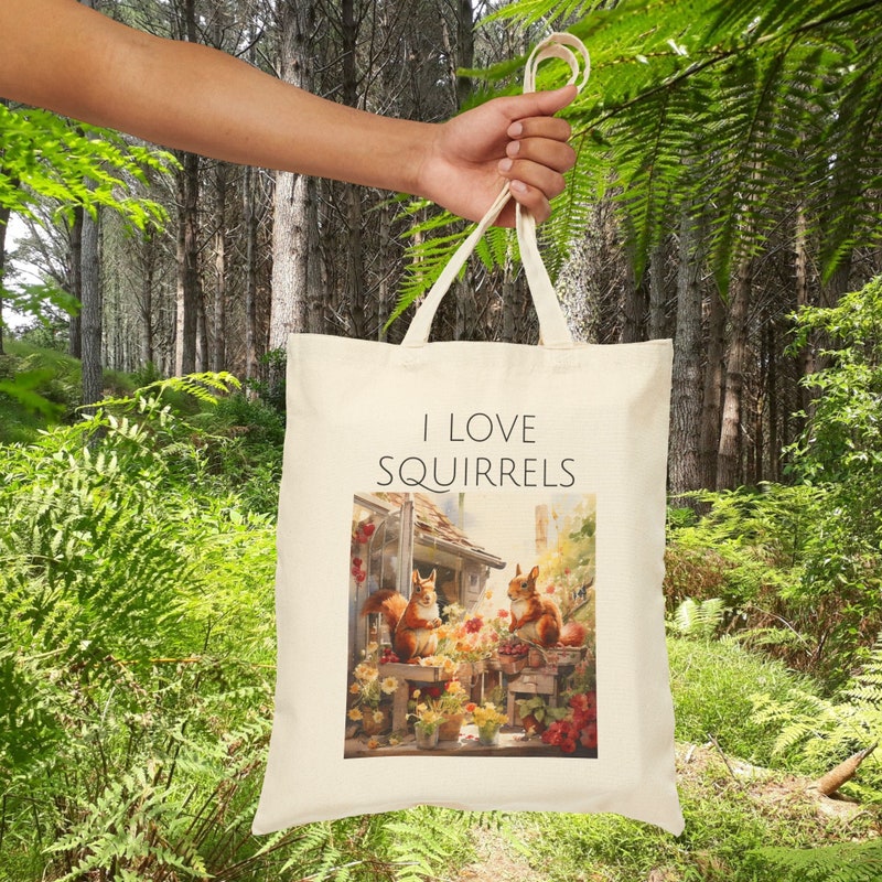 Squirrel Tote Bag - Etsy