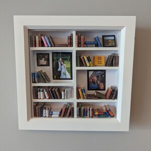 PERSONALISED Miniature Memory Bookcase - Etsy