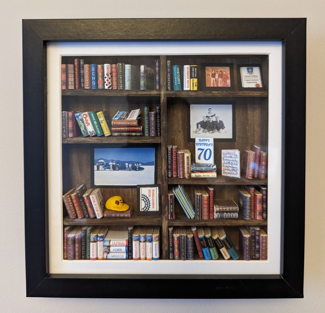 PERSONALISED Miniature Memory Bookcase - Etsy