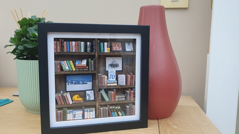 PERSONALISED Miniature Memory Bookcase - Etsy