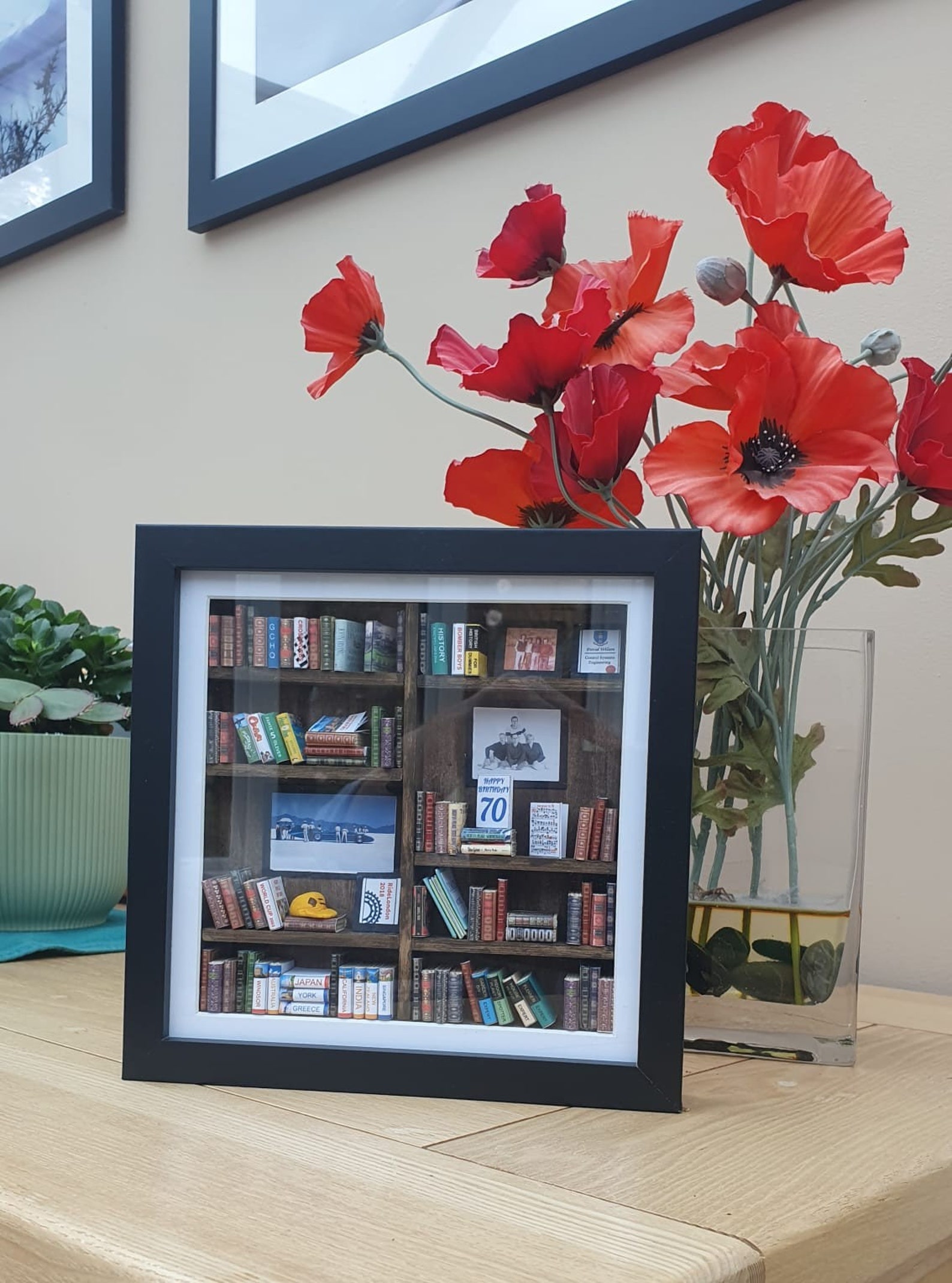 PERSONALISED Miniature Memory Bookcase - Etsy
