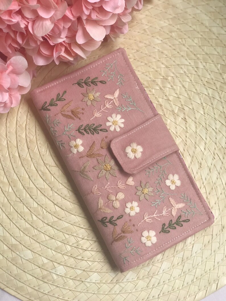 Embroidered Wallet,floral Embroidered Wallet,fabric Wallet,woman ...