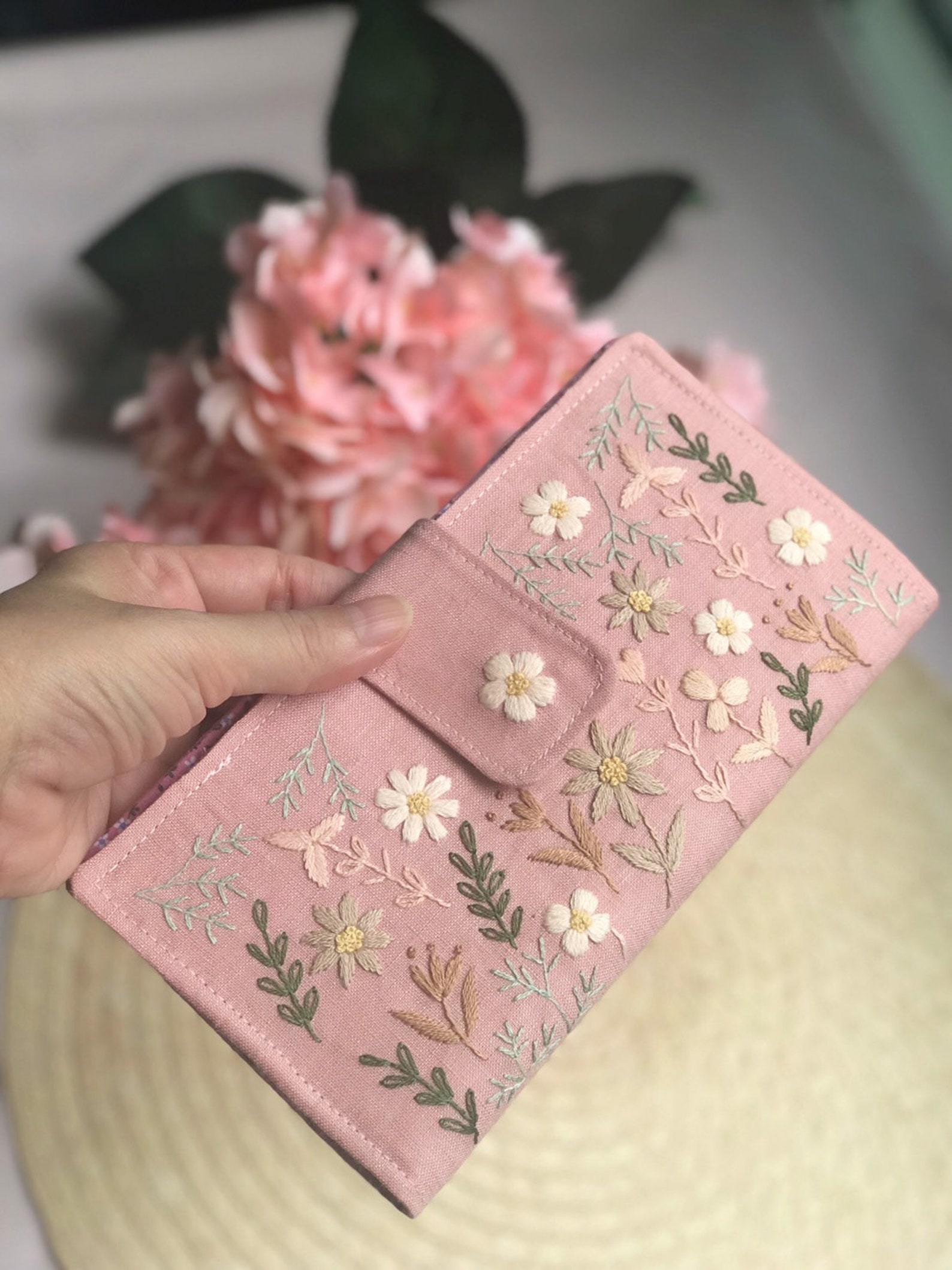 Embroidered Wallet,floral Embroidered Wallet,fabric Wallet,woman ...