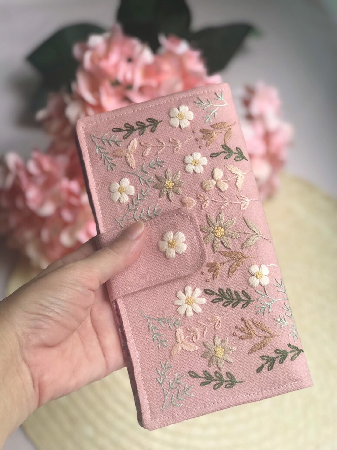 Embroidered Wallet,floral Embroidered Wallet,fabric Wallet,woman ...