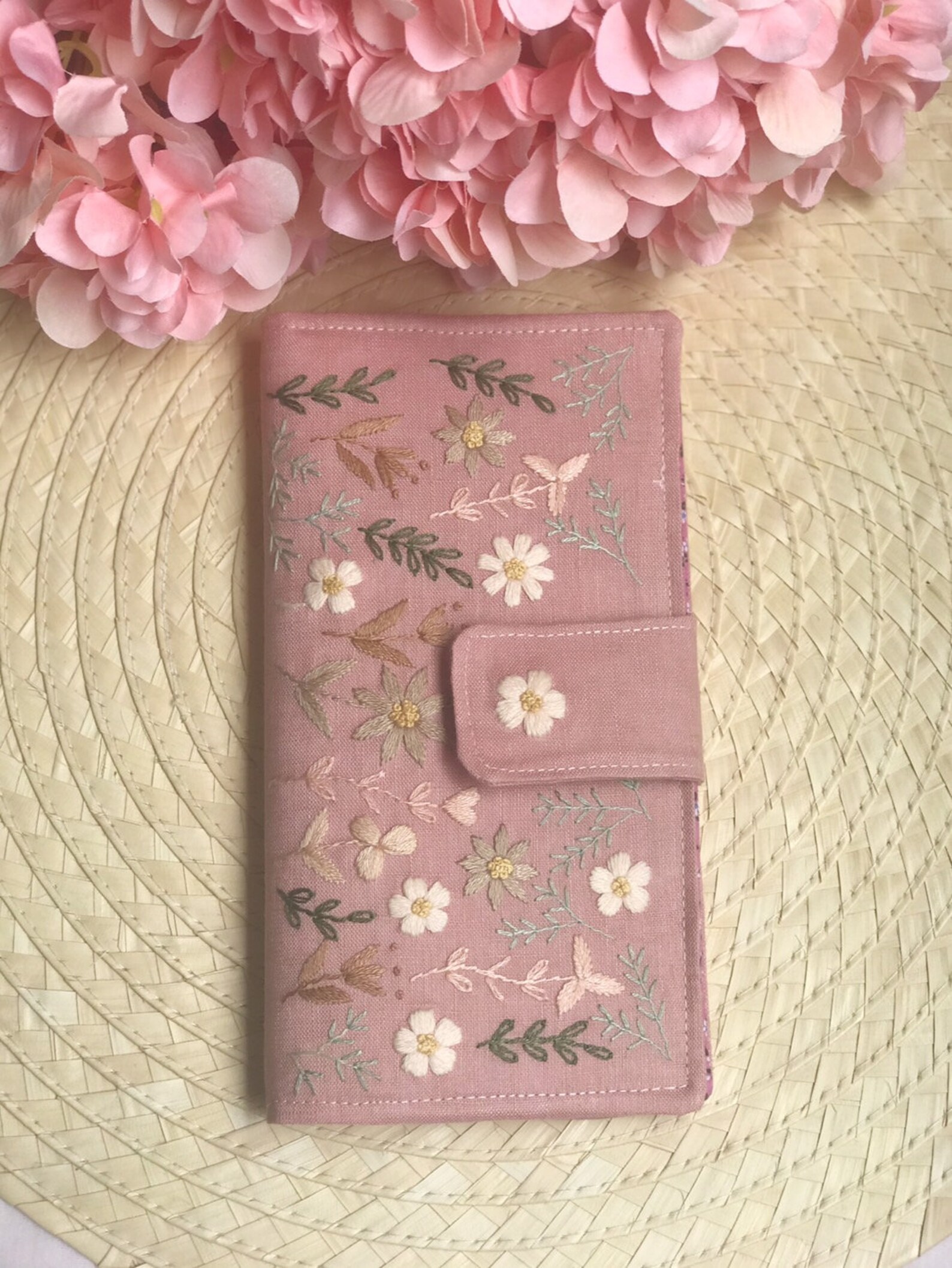 Embroidered Wallet,floral Embroidered Wallet,fabric Wallet,woman ...