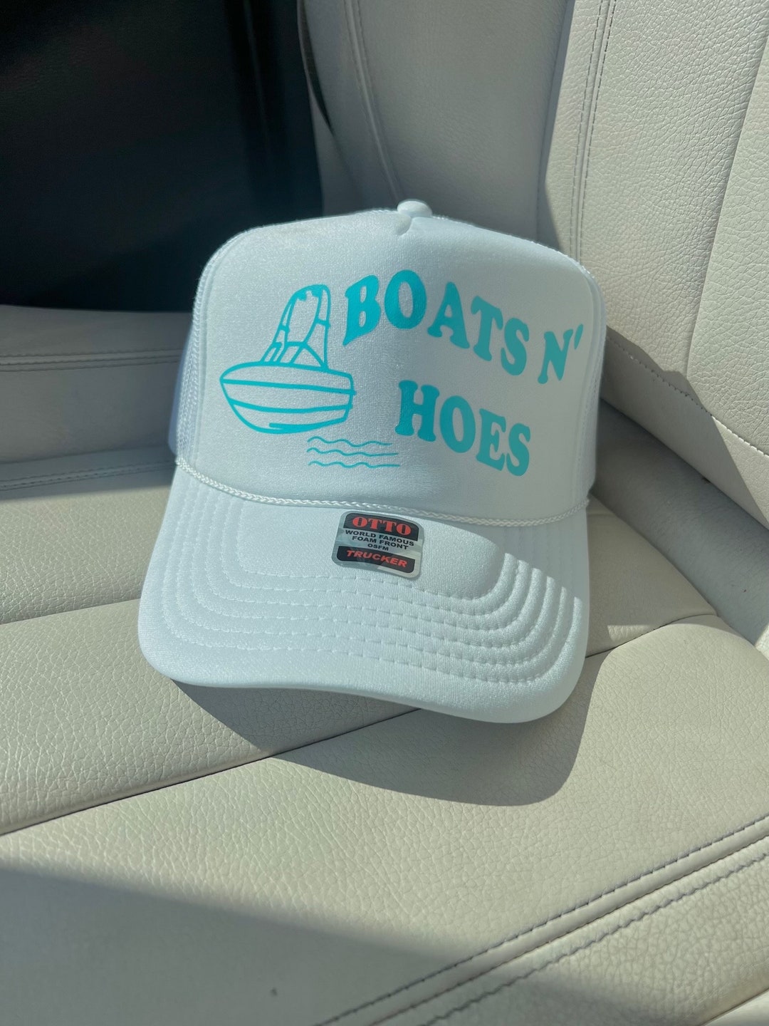 Boats N Hoes Trucker Hat | Drinking Hat | Lake Hat Trucker Hat | Trendy ...